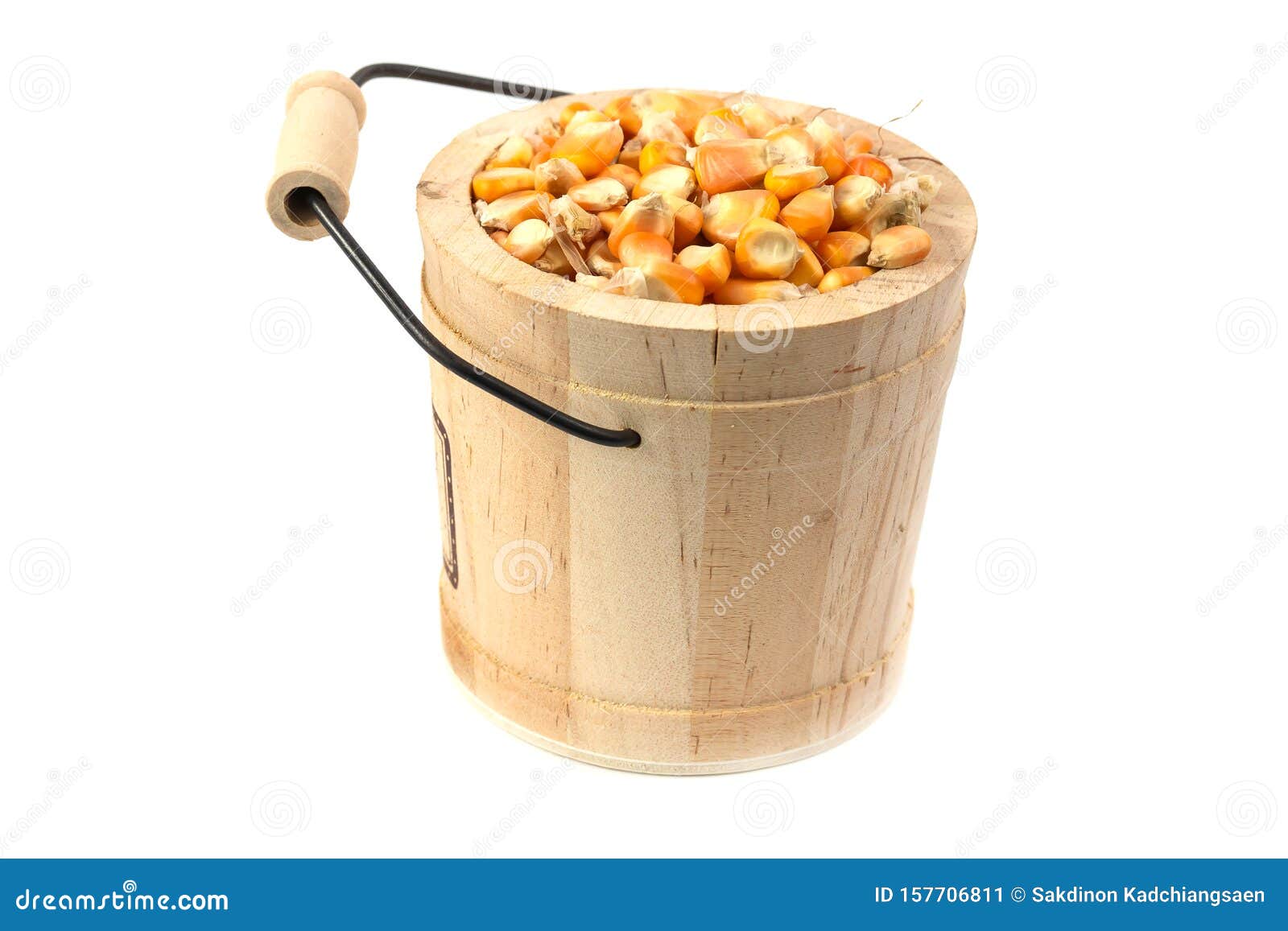 Dried corn seed in Bucket stock image. Image of background - 157706811