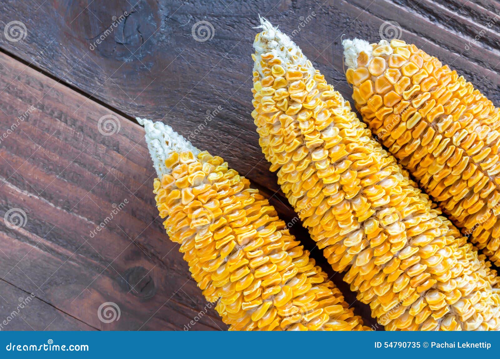 Dried Corn Stalk on Wood Table Stock Image - Image of produce, detail ...
