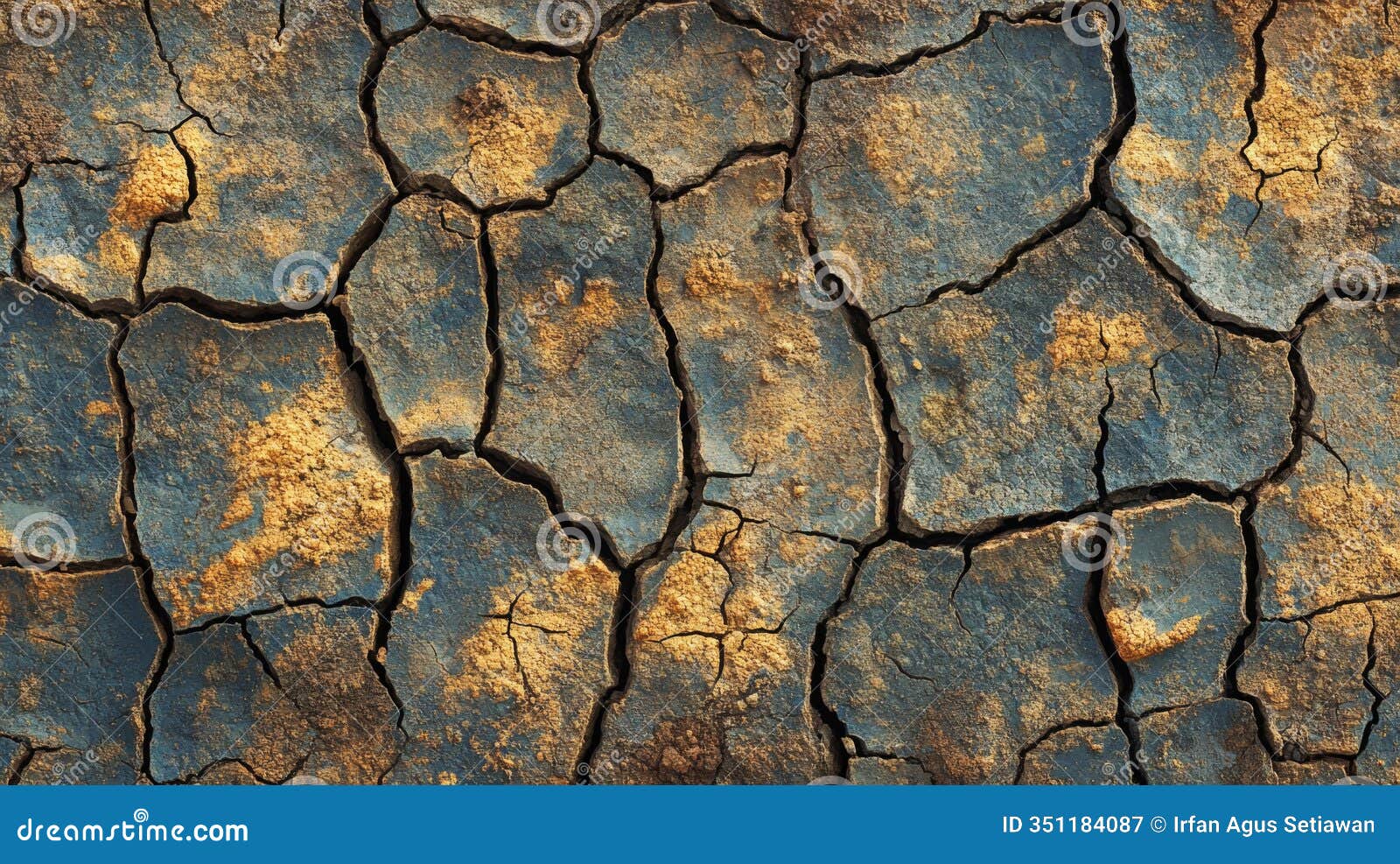 Dried Cracked Earth Texture Shows Drought Damage Stock Illustration ...