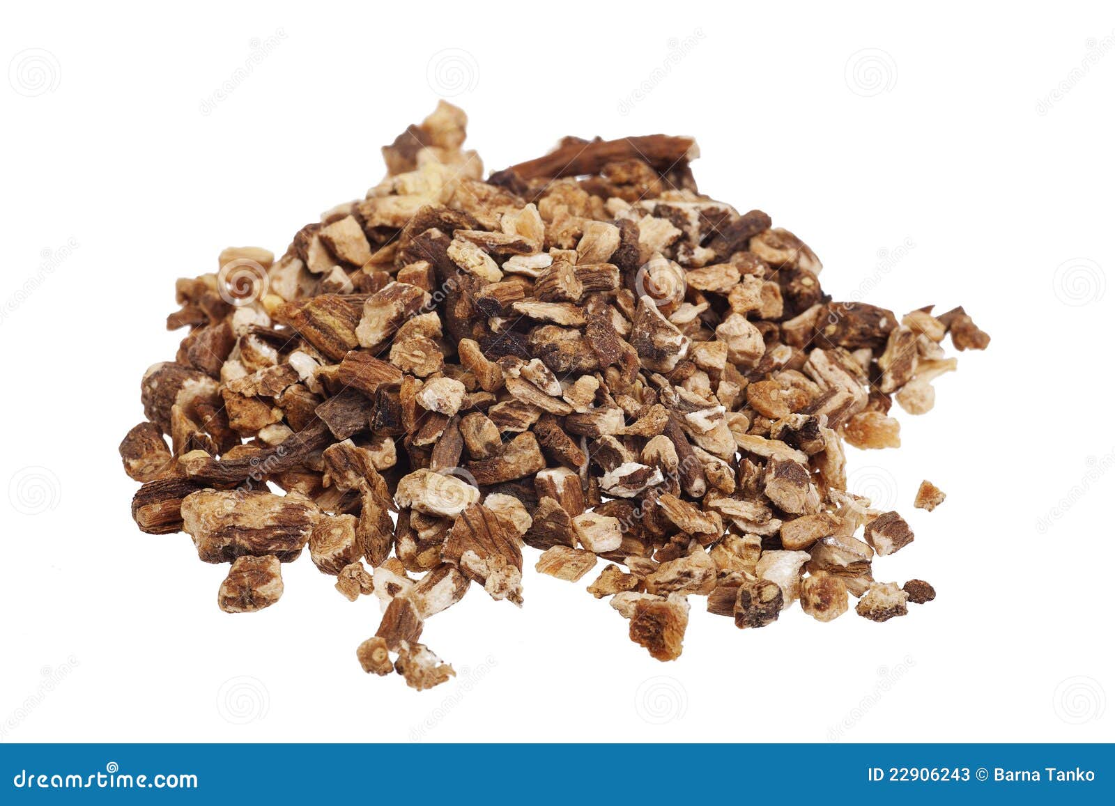 Dandelion Root Or In Latin Taraxaci Radix In A Glass Jar And Wooden ...