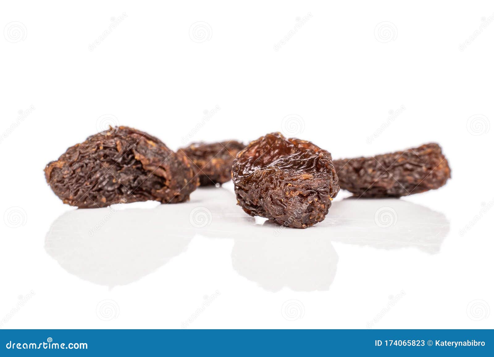 Dried Dark Raisin Isolated on White Stock Image - Image of natural ...