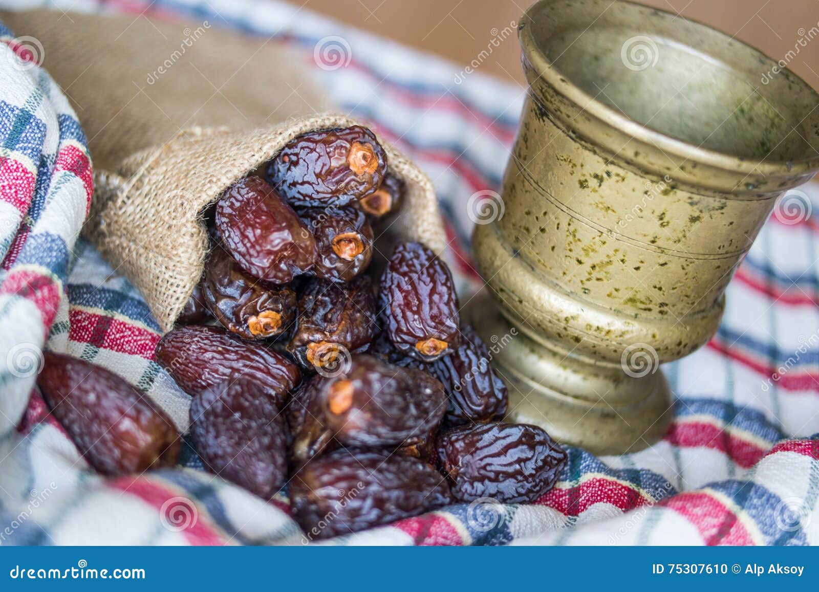 Dried Date Fruit / Medjool / Ramadan Food. Stock Photo - Image of ...