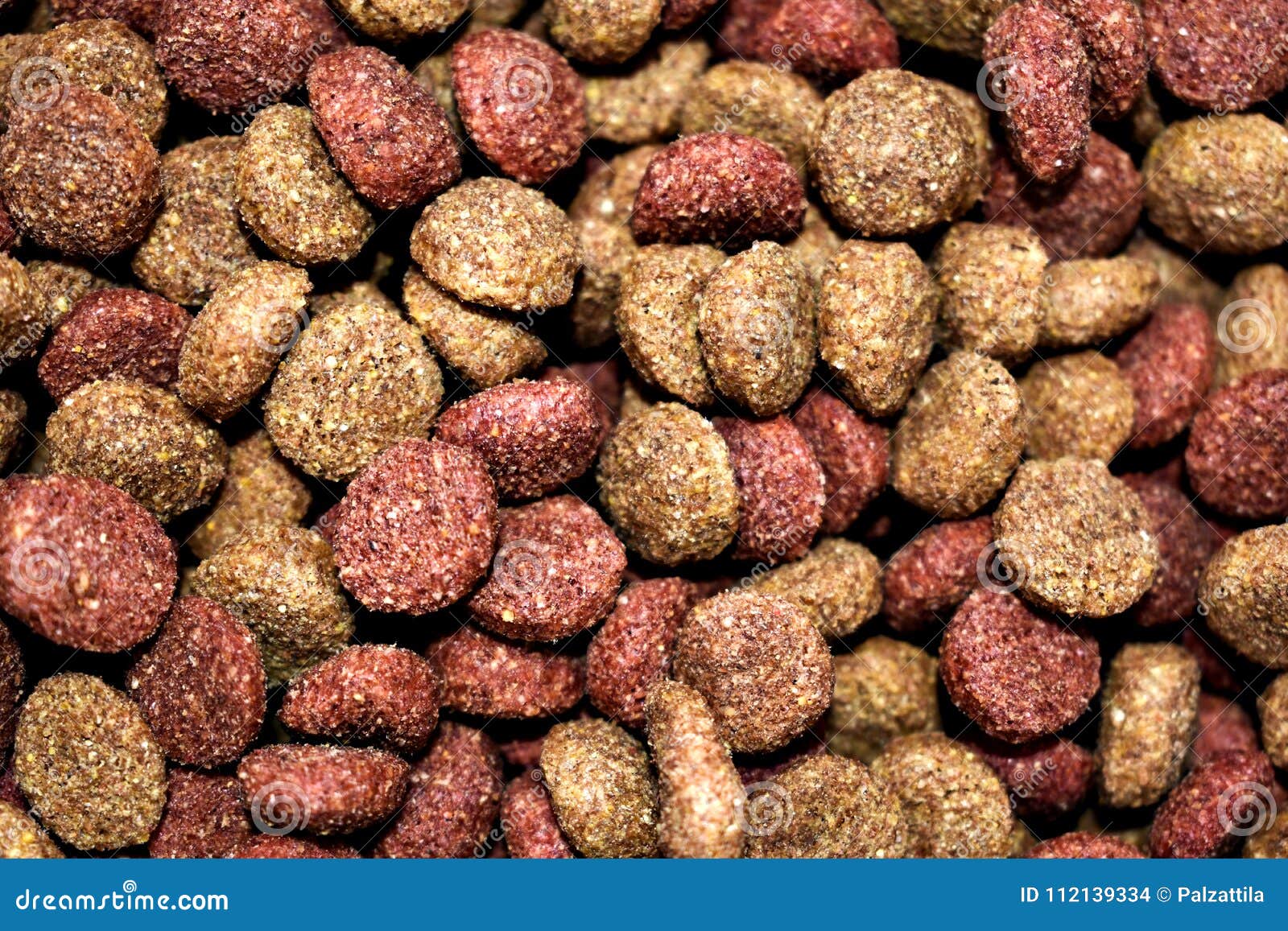Dried Dog Food Background stock photo. Image of metal - 112139334