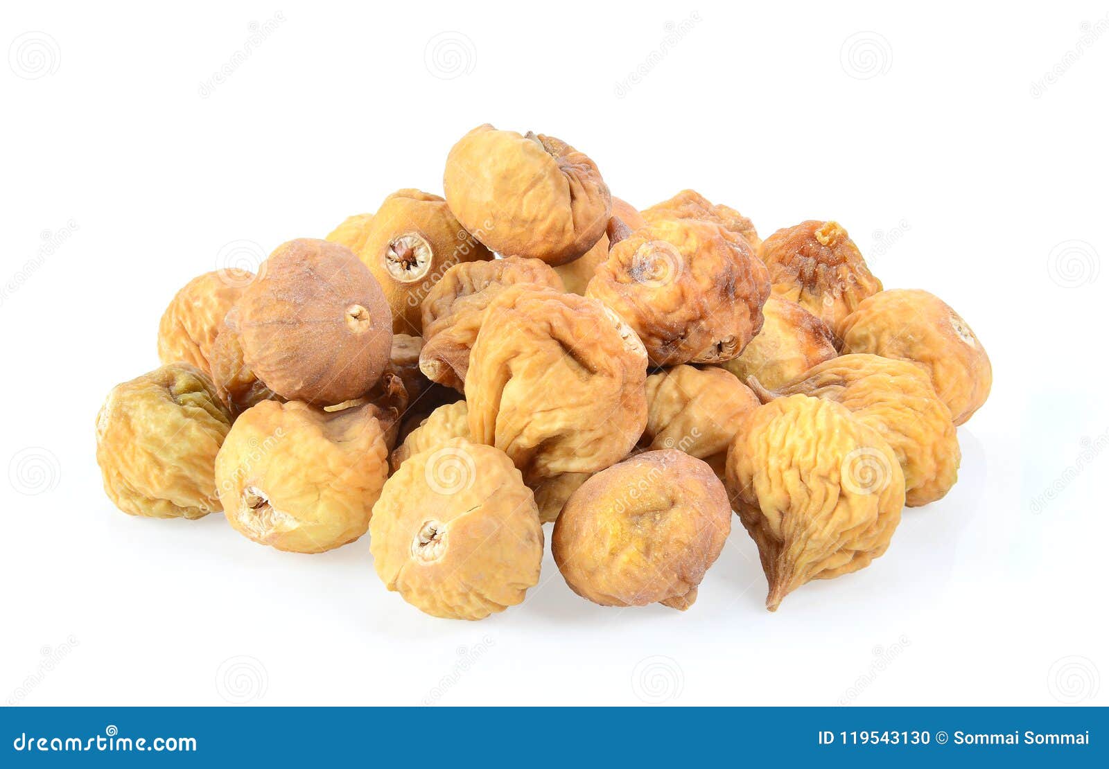 Dried Fig on White Background Stock Photo - Image of figs, fruit: 119543130