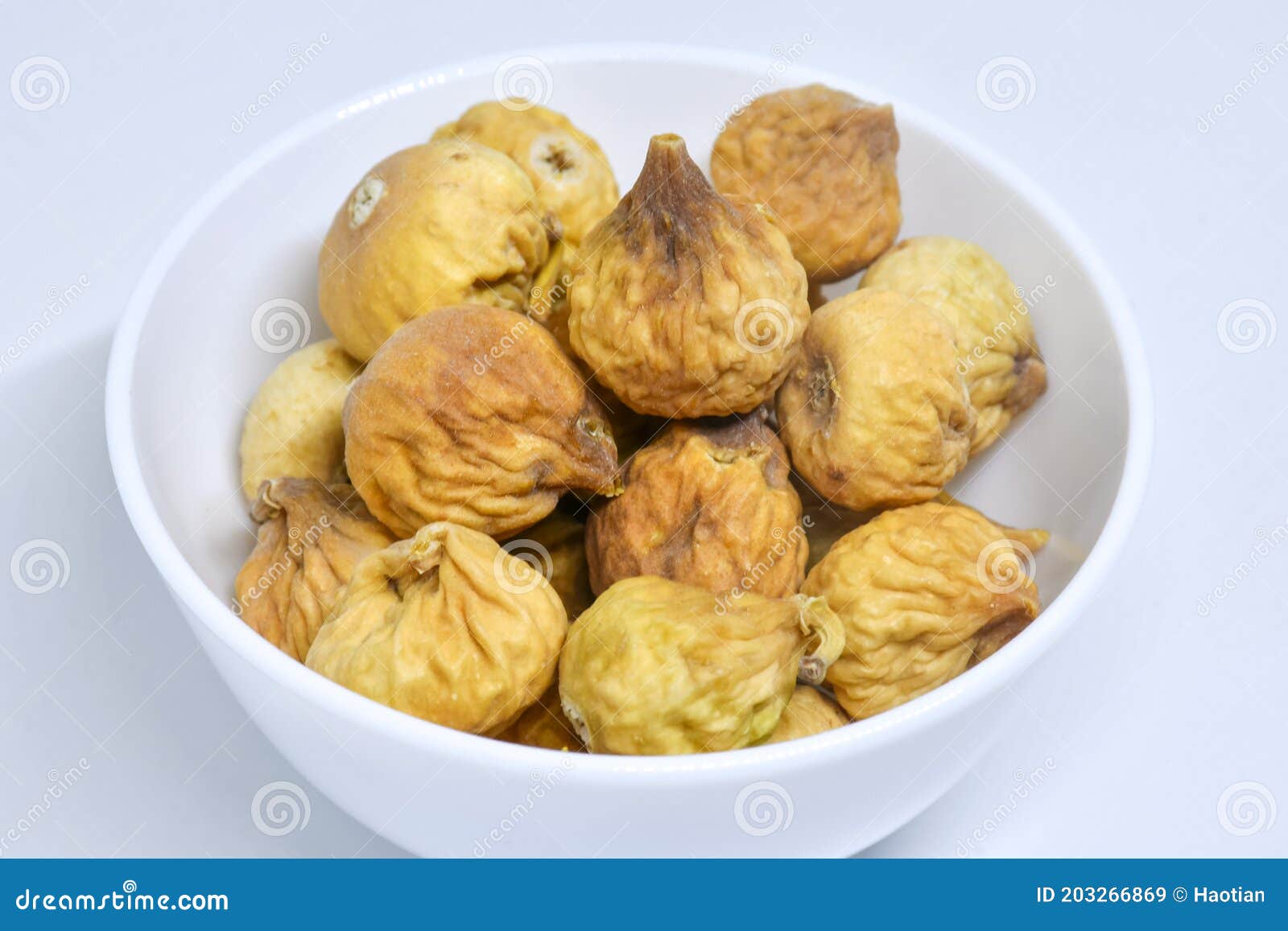 Dried Figs in a Bowl stock image. Image of calories - 203266869