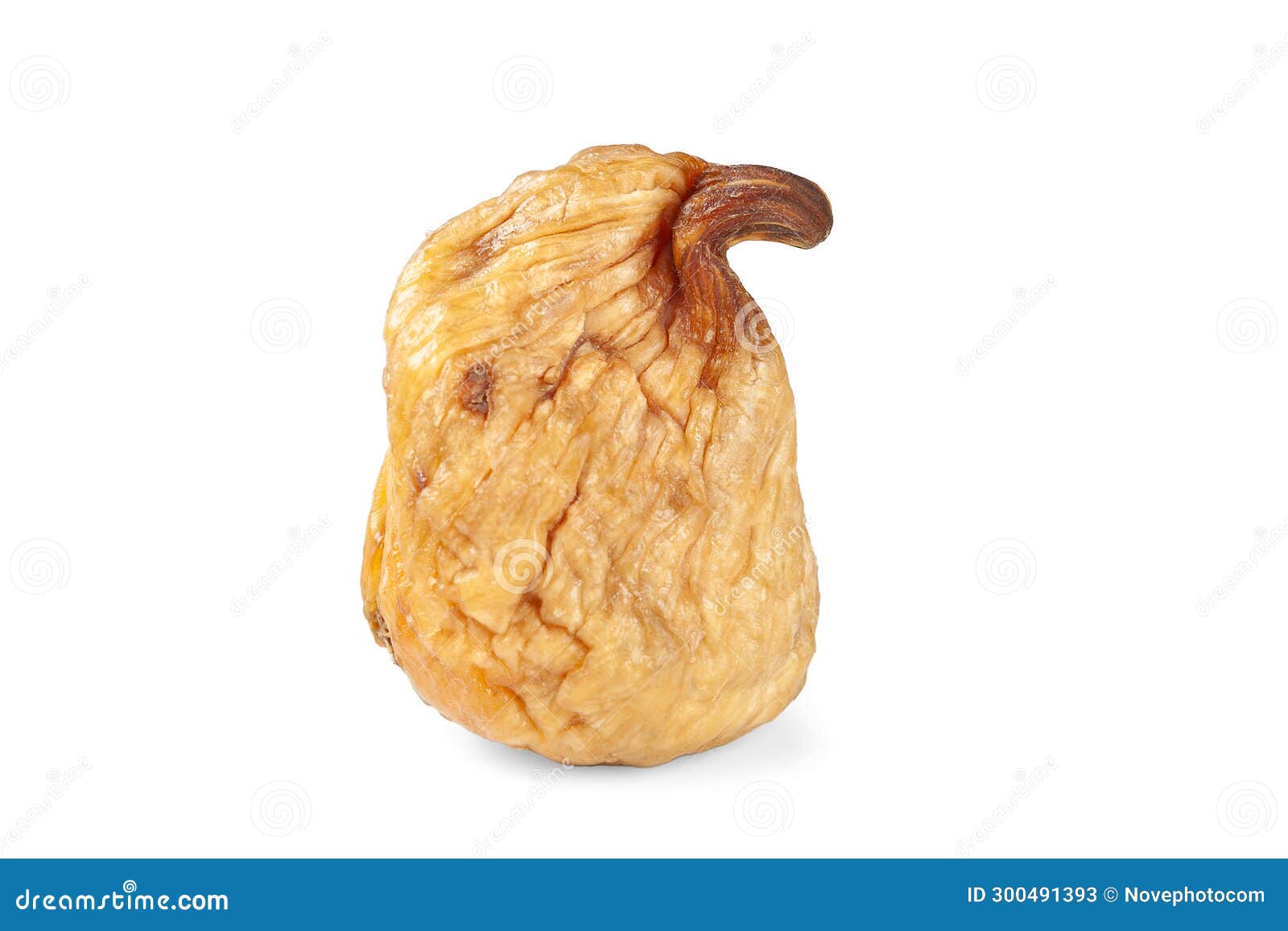Dried Figs. Fig Isolated on White . One Dried Fruit Stock Image - Image ...