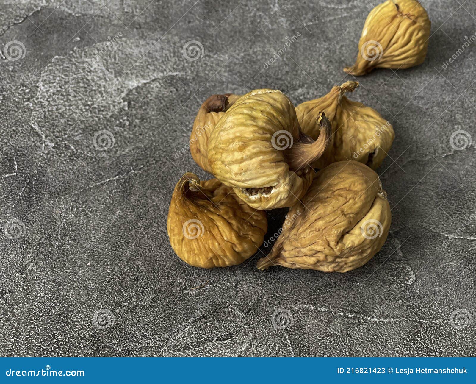 Dried Figs on a Gray Concrete Stock Image - Image of vegan, figs: 216821423