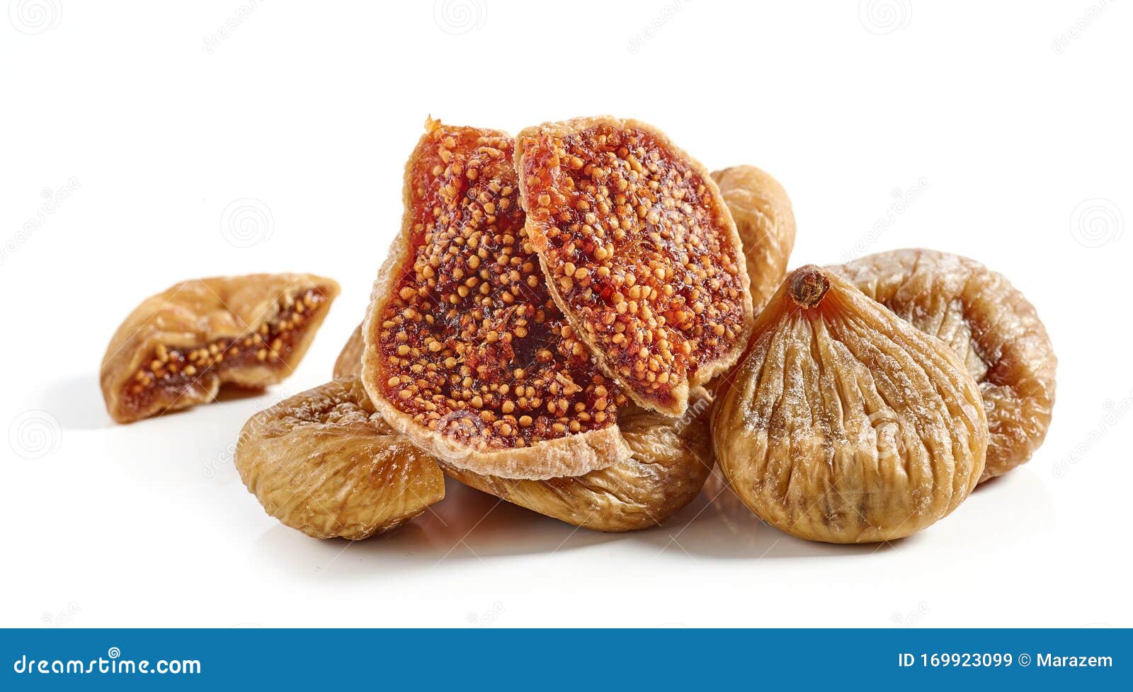 Dried Figs on White Background Stock Image - Image of dessert, fruit ...