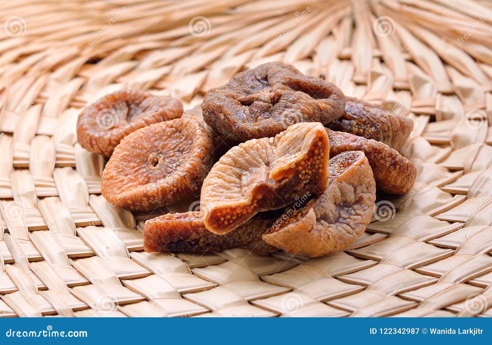 Dried Figs Preserved Fruit on Wooden Background Stock Image - Image of ...