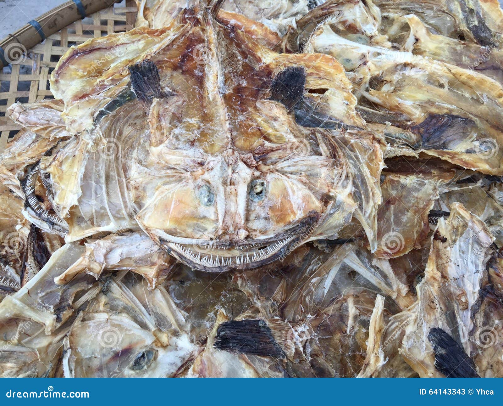 Dried fish stock image. Image of fish, dried, crispy - 64143343