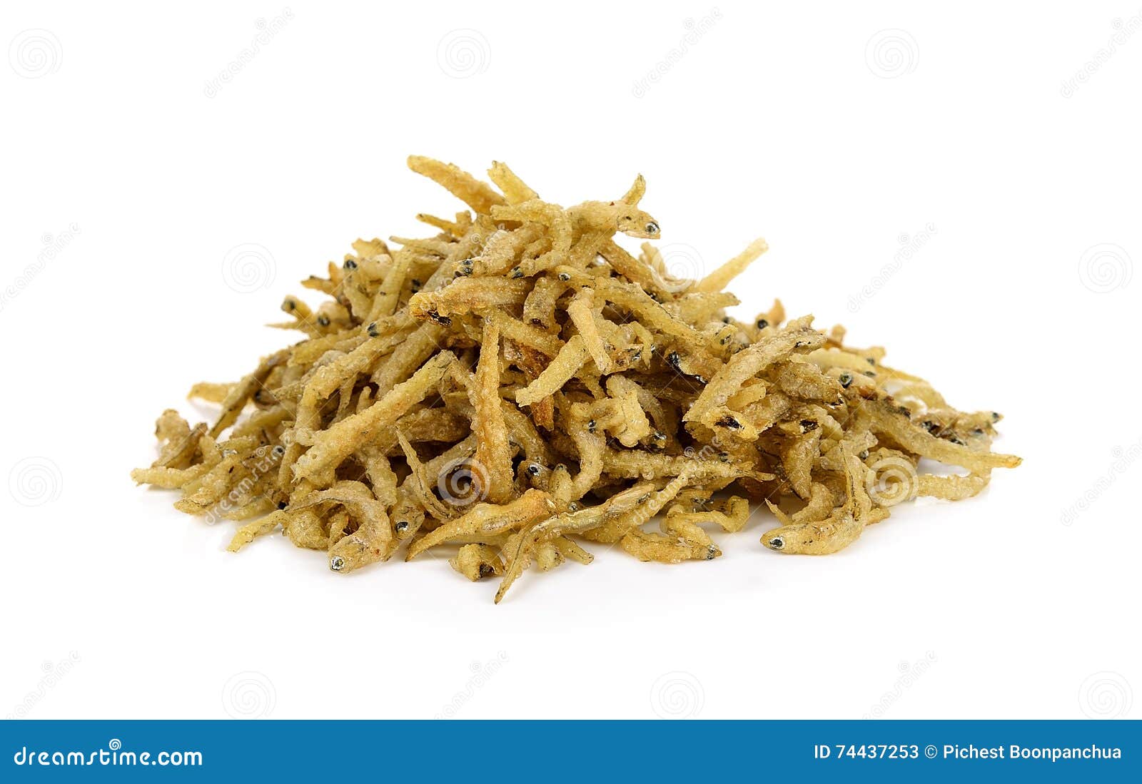 Dried Fish Isolated on White Background Stock Image - Image of ...
