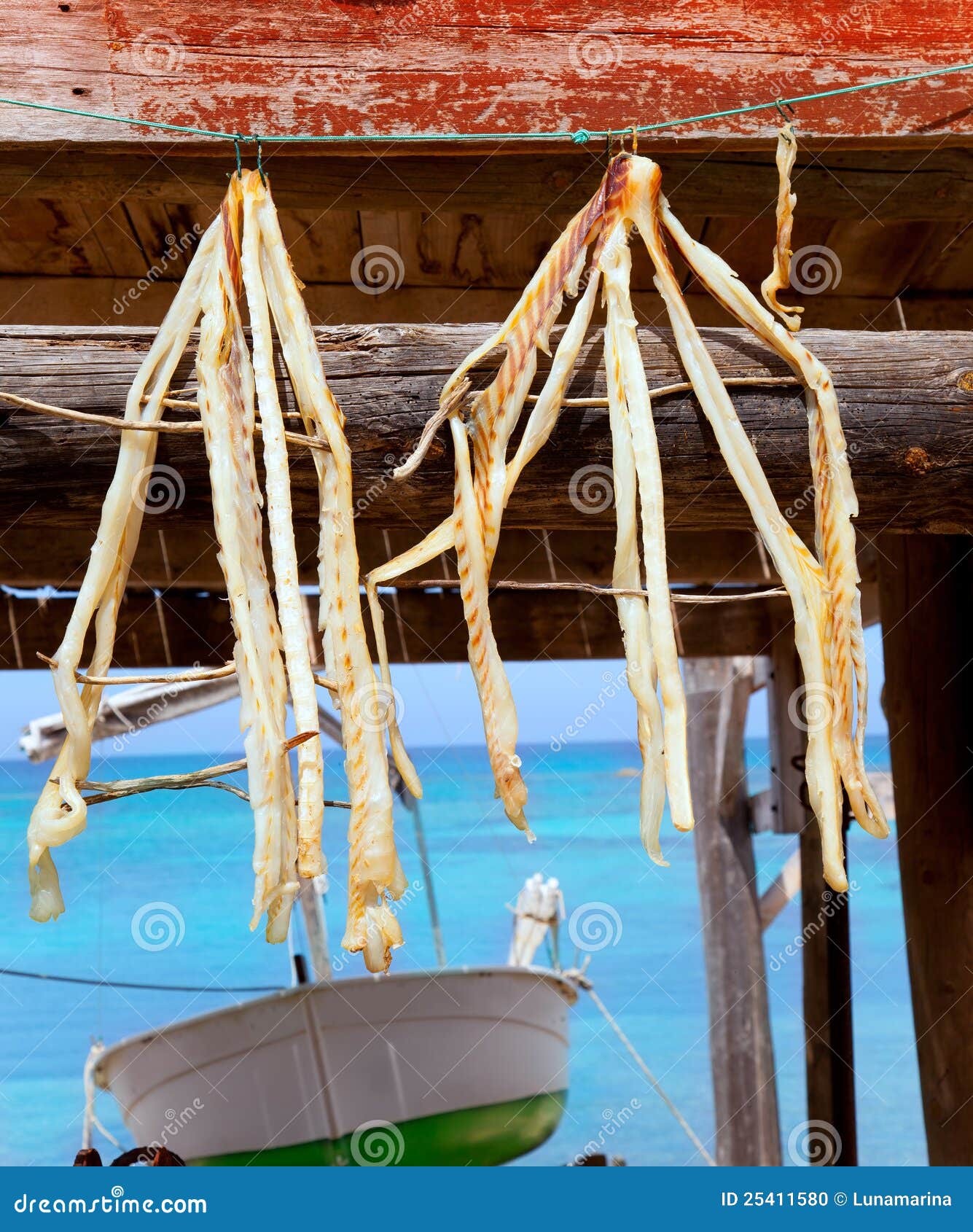 Dried Fish Peix Sec Typical Food in Mediterranean Stock Photo - Image ...