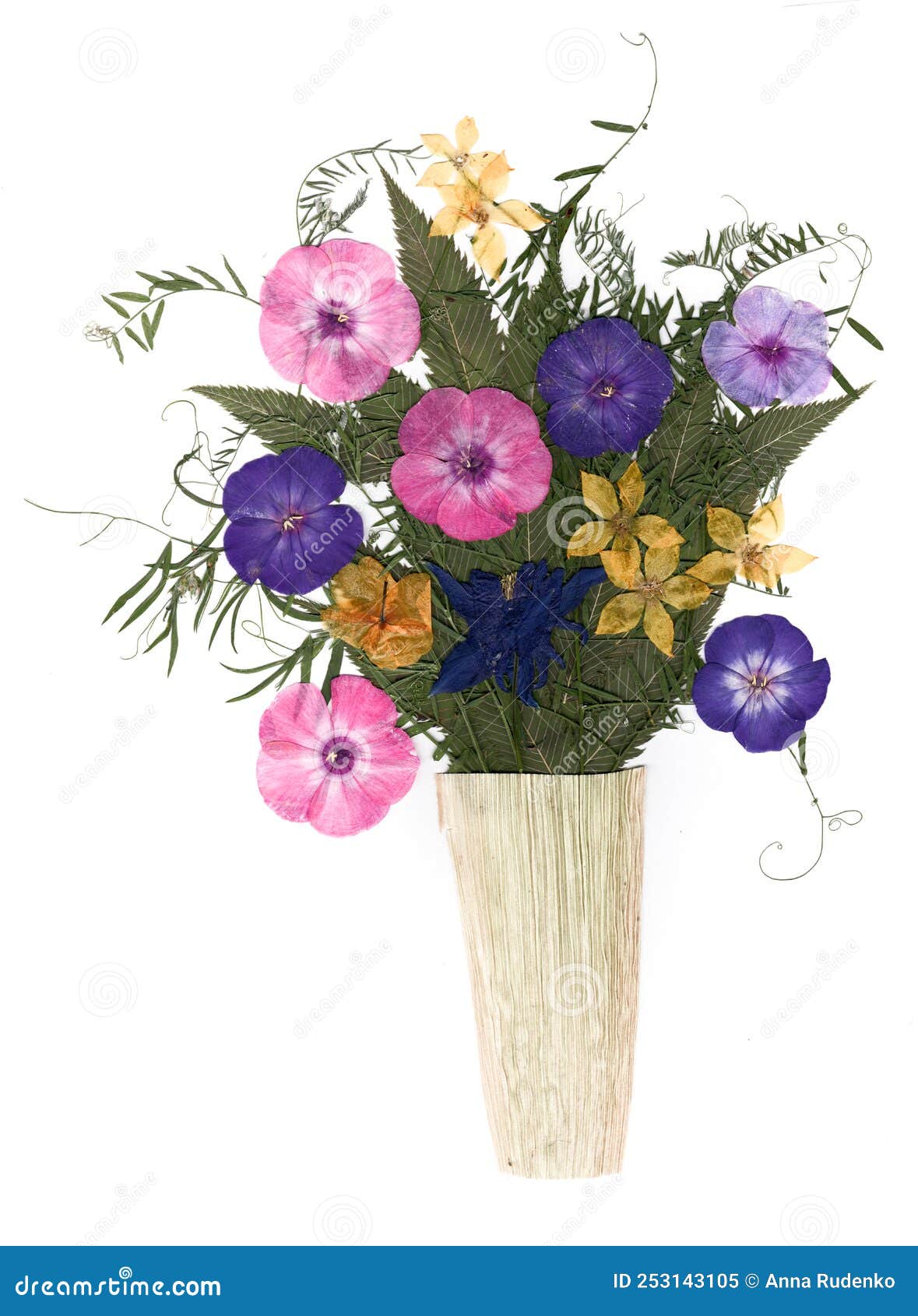 Application Bouquet Of Dry Iris Leaves In A Lattice Form Royalty-Free ...