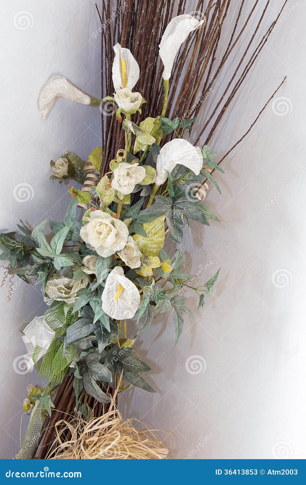 Dried flowers composition stock image. Image of leaves - 36413853