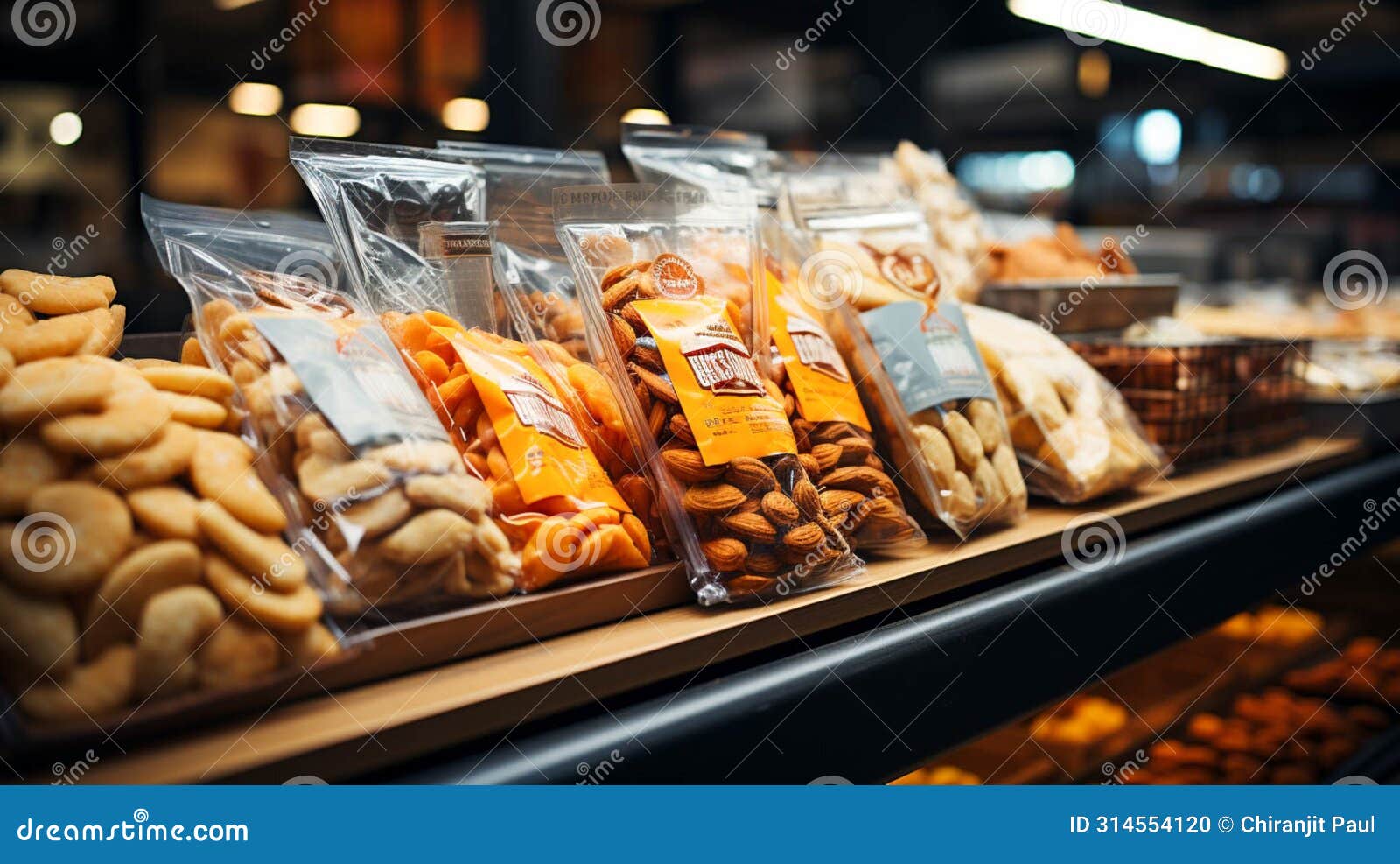 Dried Food Products Display in a Super Store Stock Photo - Image of ...