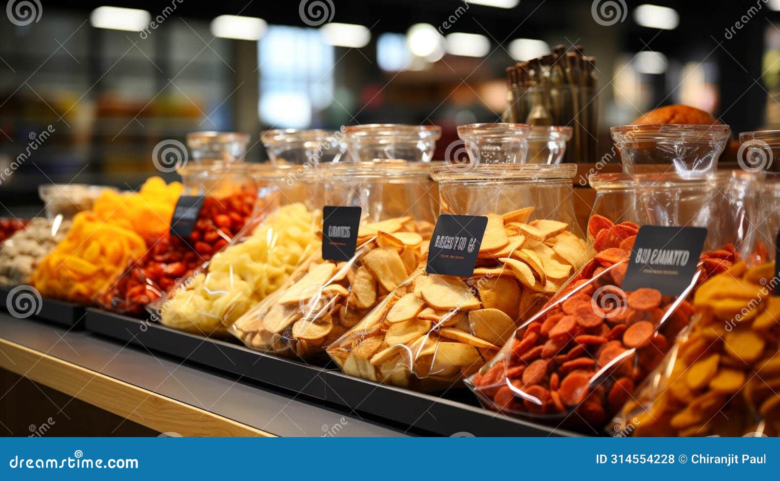 Dried Food Products Display in a Super Store Stock Photo - Image of ...