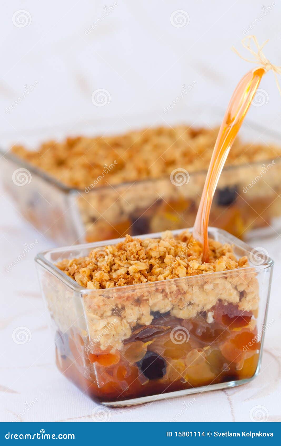 Dried fruit crumble stock photo. Image of cooked, apricots - 15801114