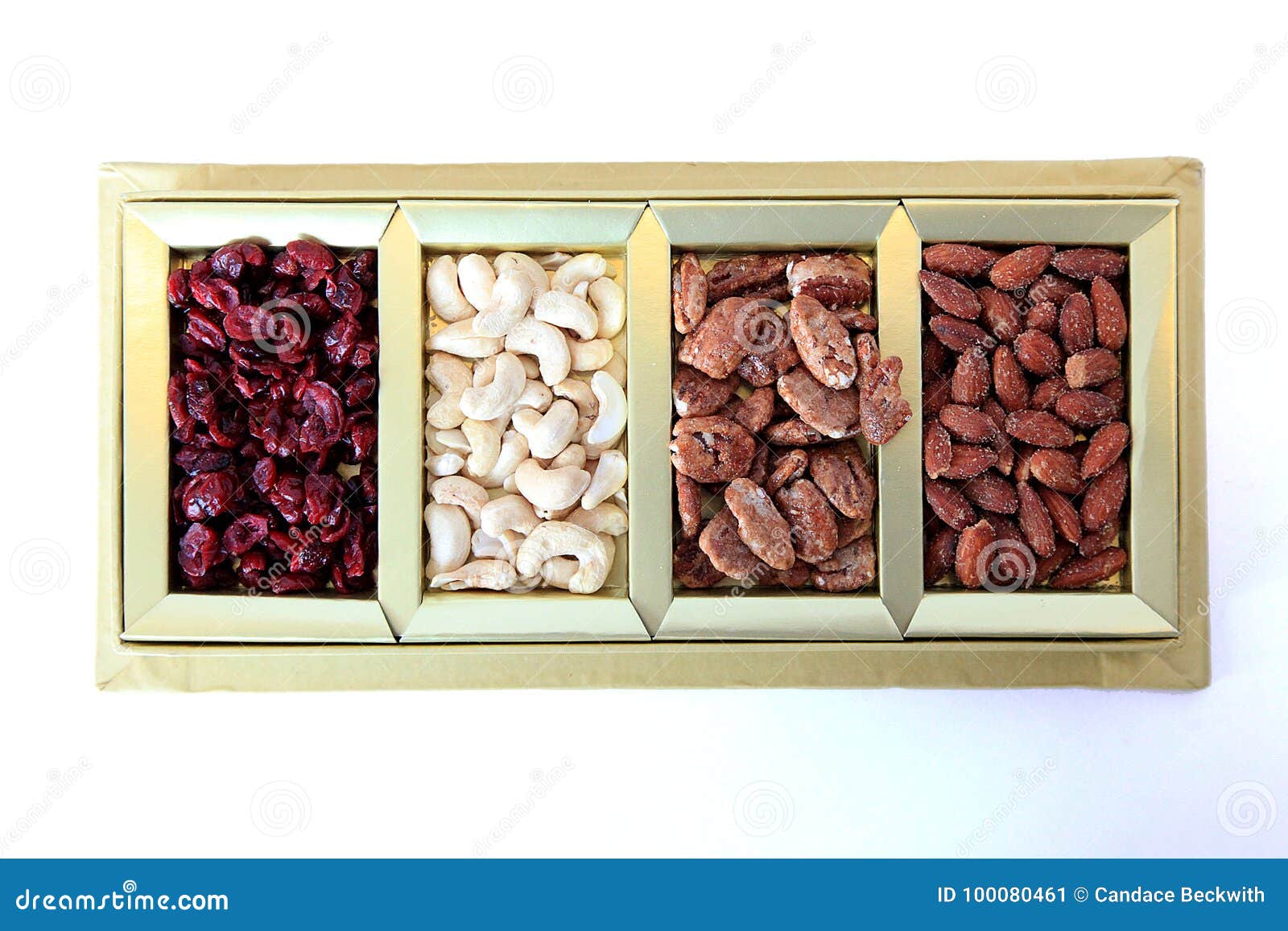 Dried Fruit And Nuts T Box Stock Image Image Of Raisins Nuts 100080461