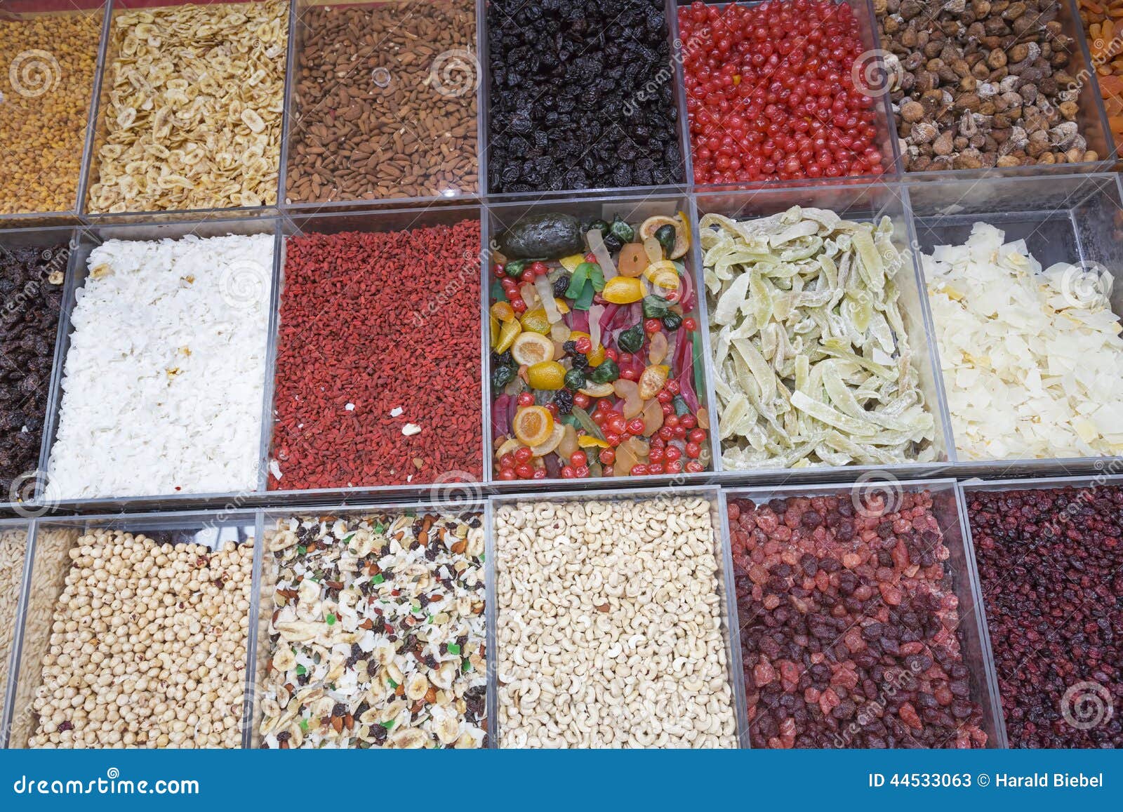 Dried fruits on display stock image. Image of healthy - 44533063