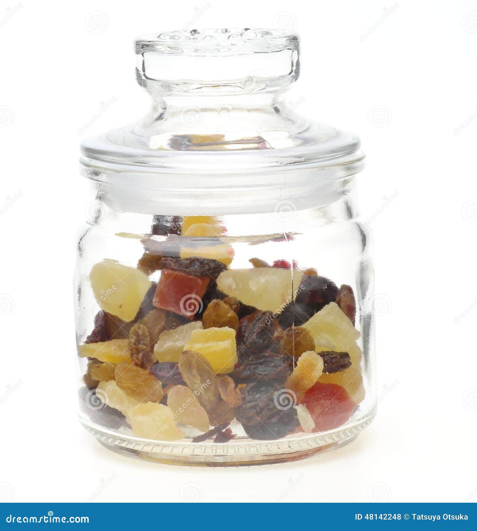 Dried fruits in a jar stock photo. Image of glass, shot - 48142248