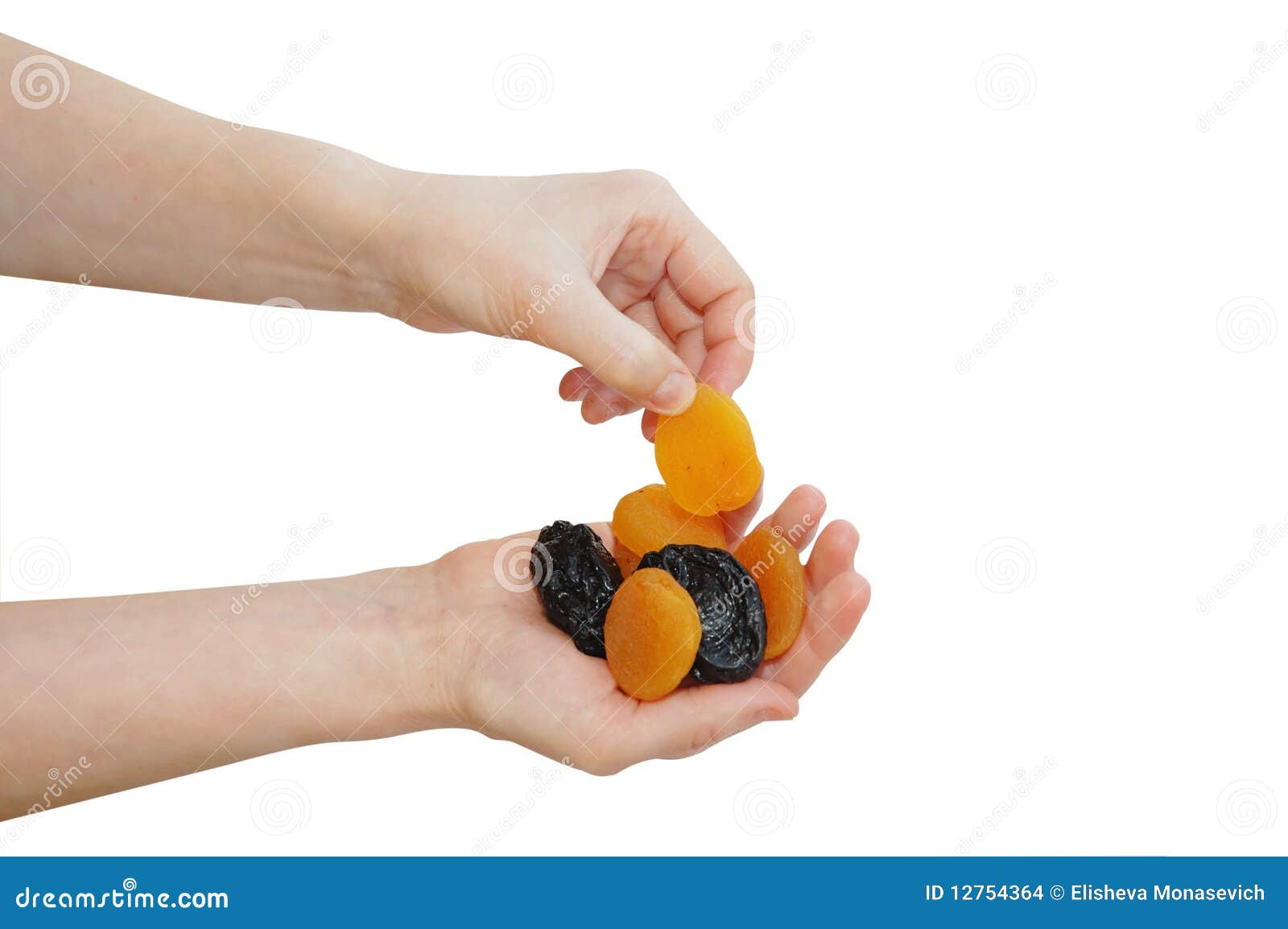 Dried Fruits in Women Hands Stock Photo - Image of hands, sweet: 12754364