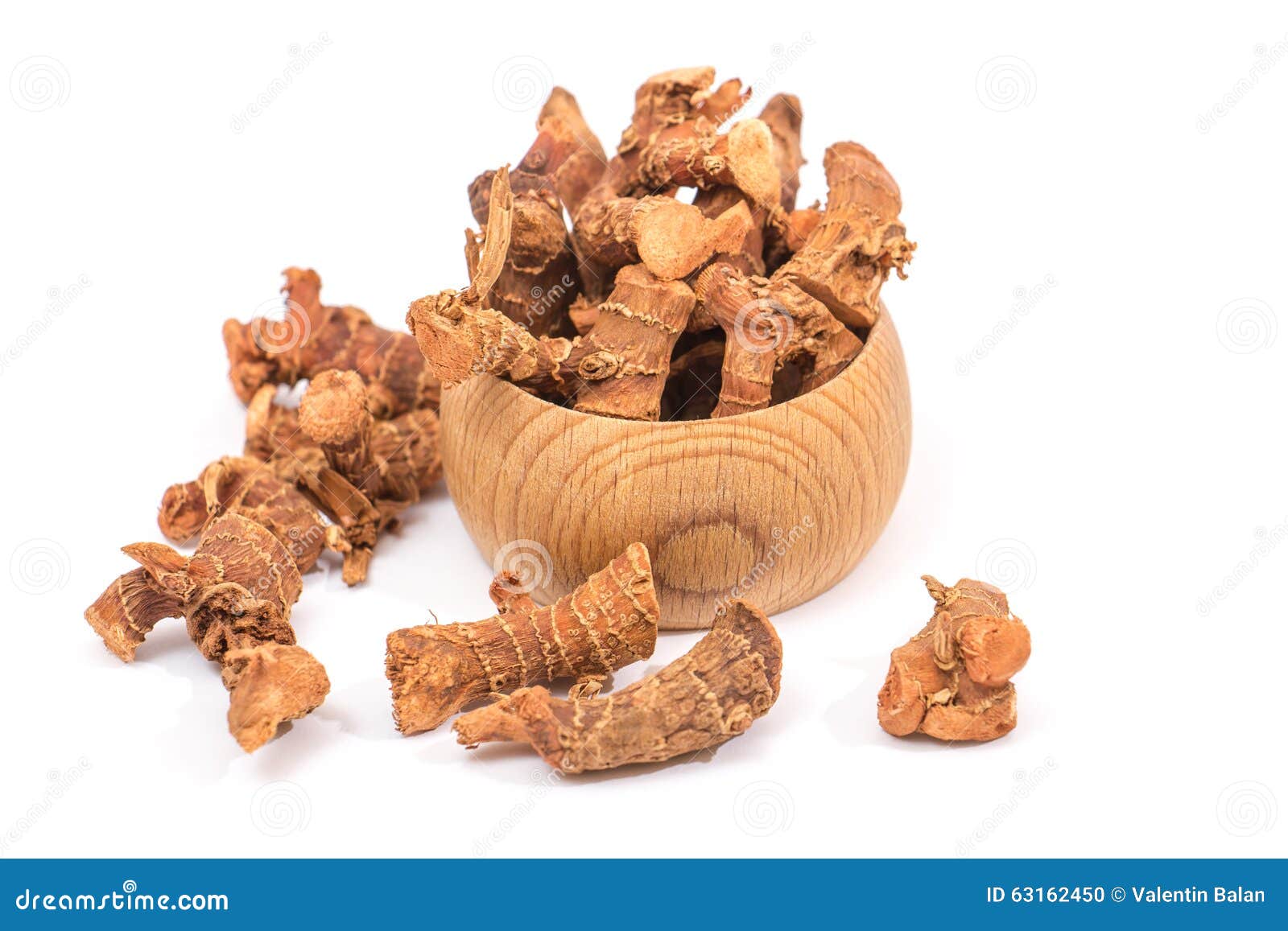 Dried galangal root stock photo. Image of seasoning, pile - 63162450