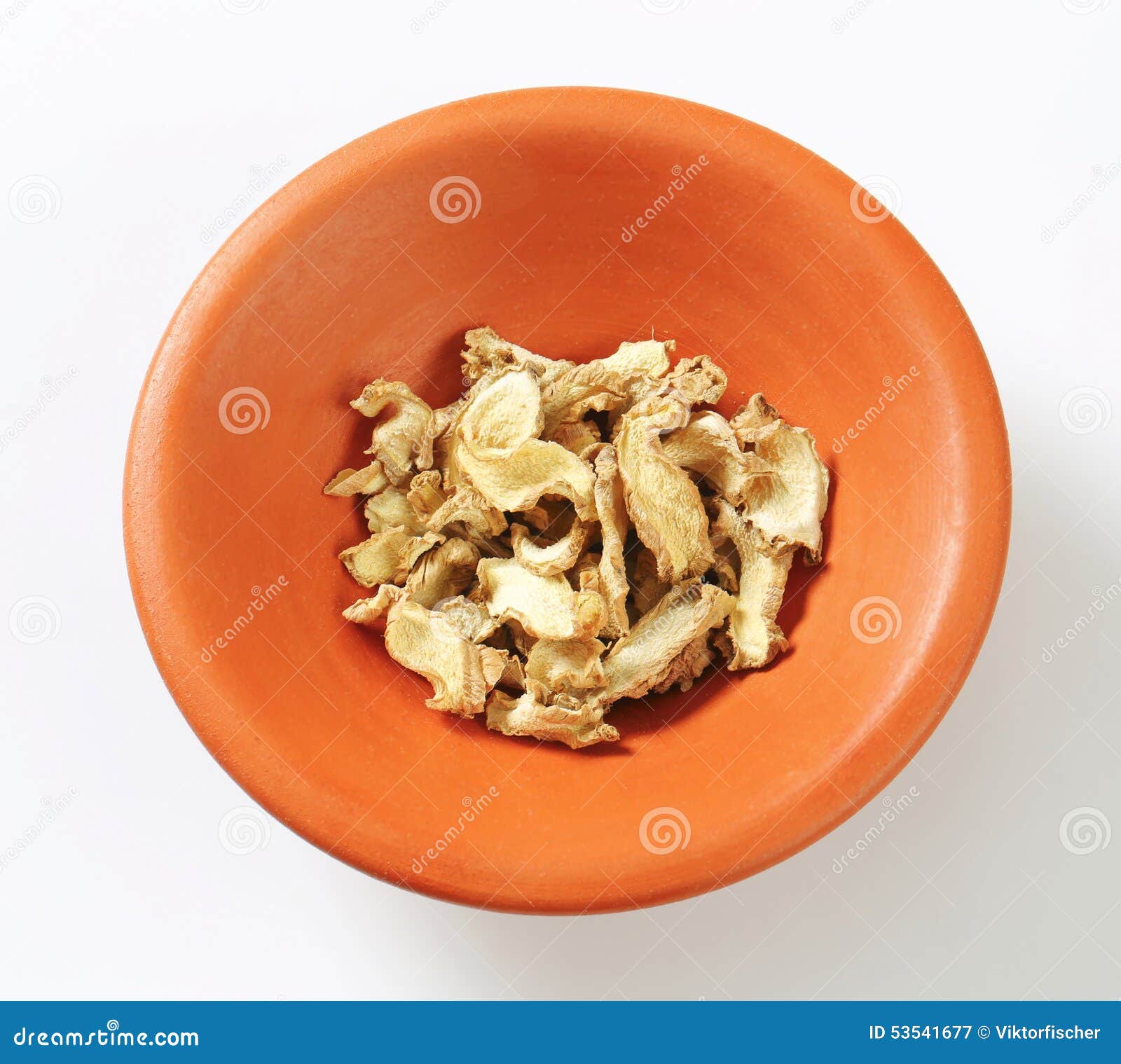Dried ginger slices stock image. Image of sliced, bowl - 53541677