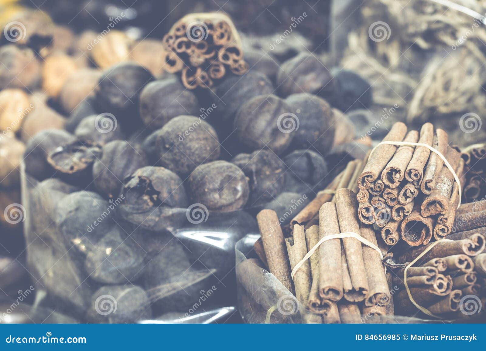 Dried Herbs, Flowers and Arabic Spices in the Souk at Deira in D Stock ...