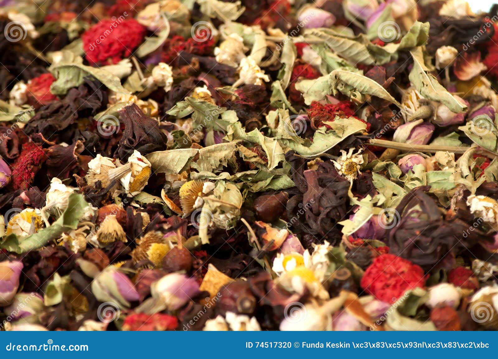Dried Herbs and Flowers Texture Stock Photo - Image of nature, macro ...