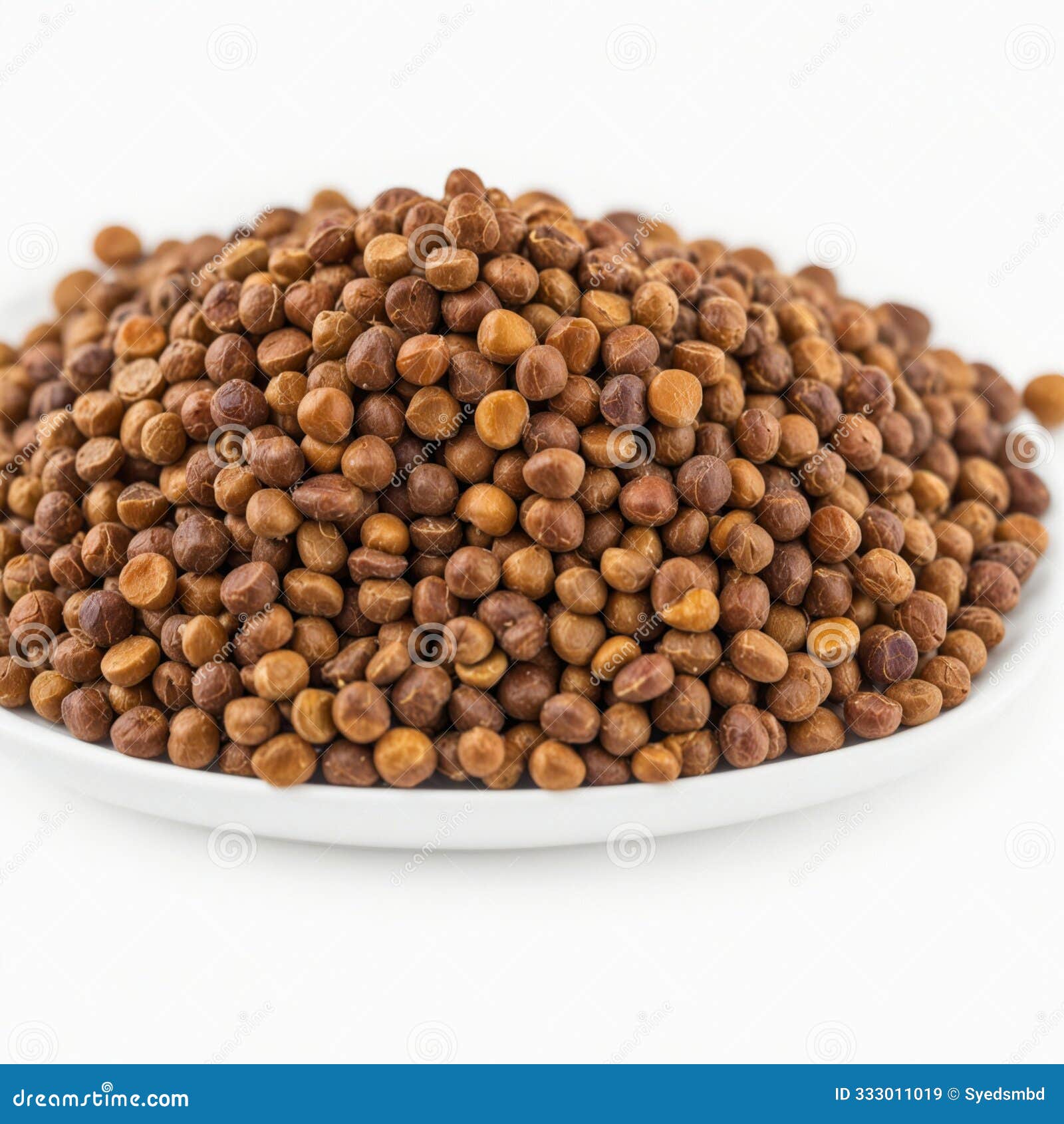 Dried Horse Gram, Isolated On White Background Royalty-Free Stock Photo ...