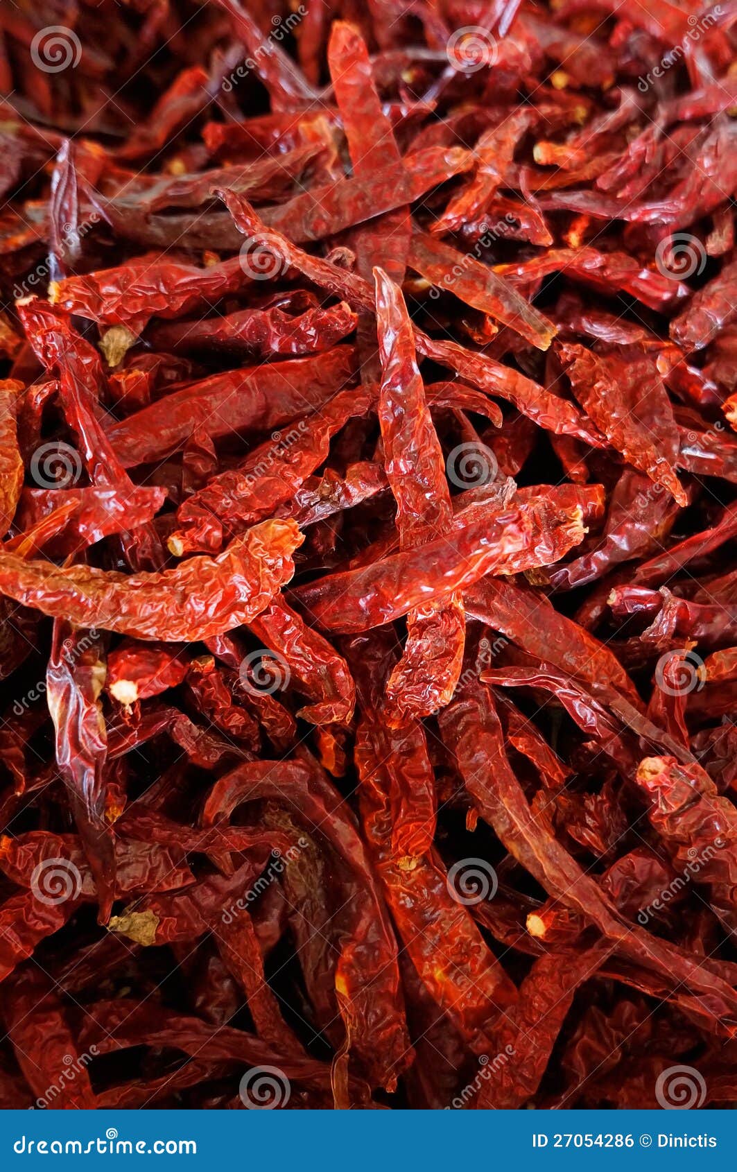 Dried Hot Red Pepper stock photo. Image of color, vibrant - 27054286