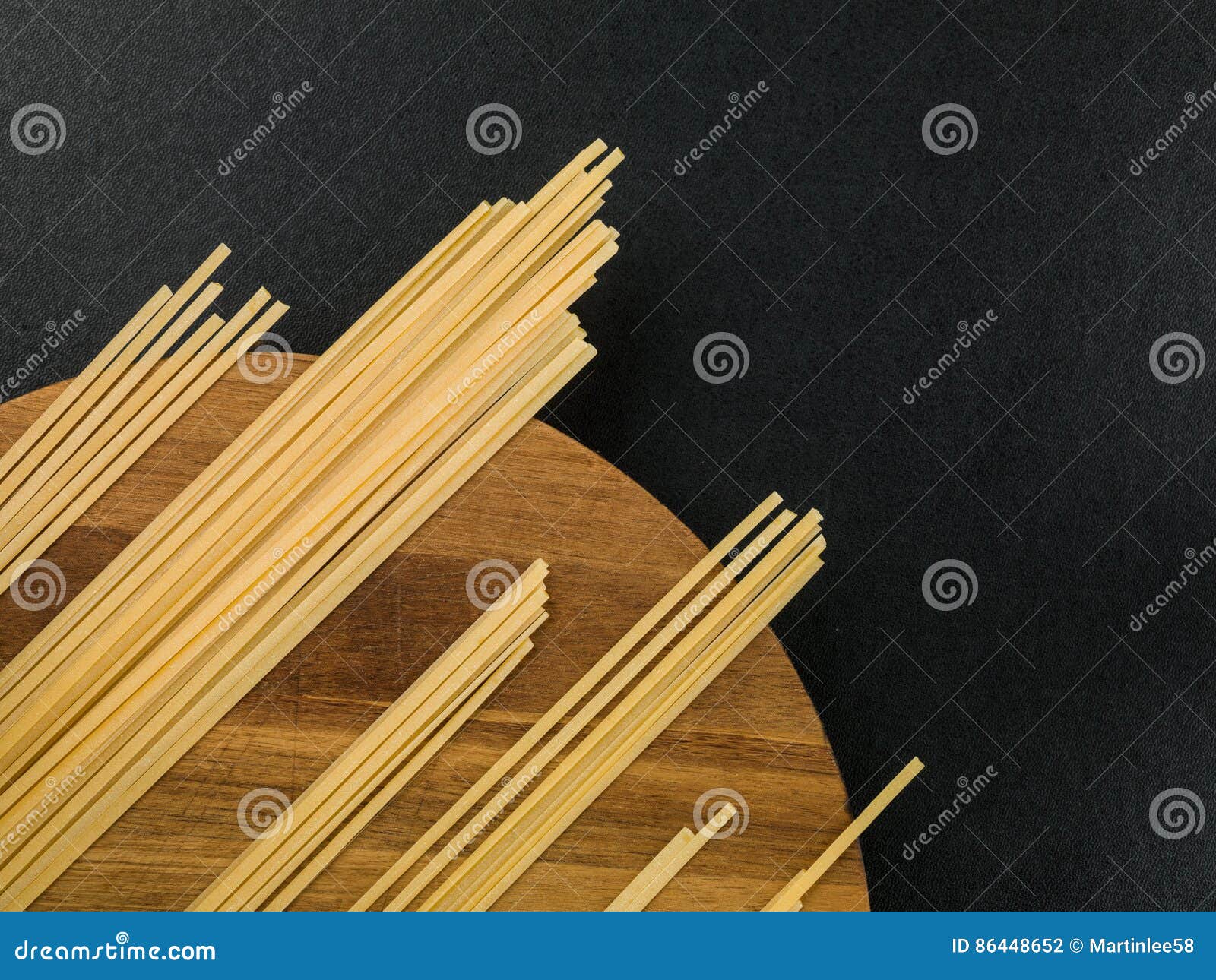 Dried Italian Style Linguini Pasta Stock Photo - Image of food ...