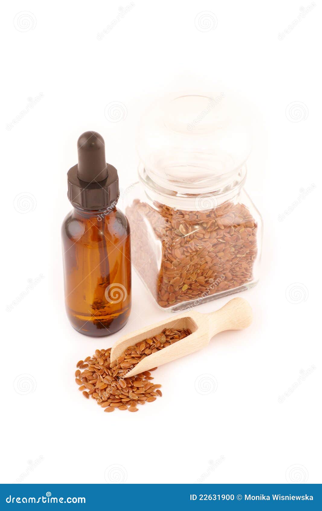 Dried Linseed with Macerated Oil Stock Photo - Image of herb, handmade ...