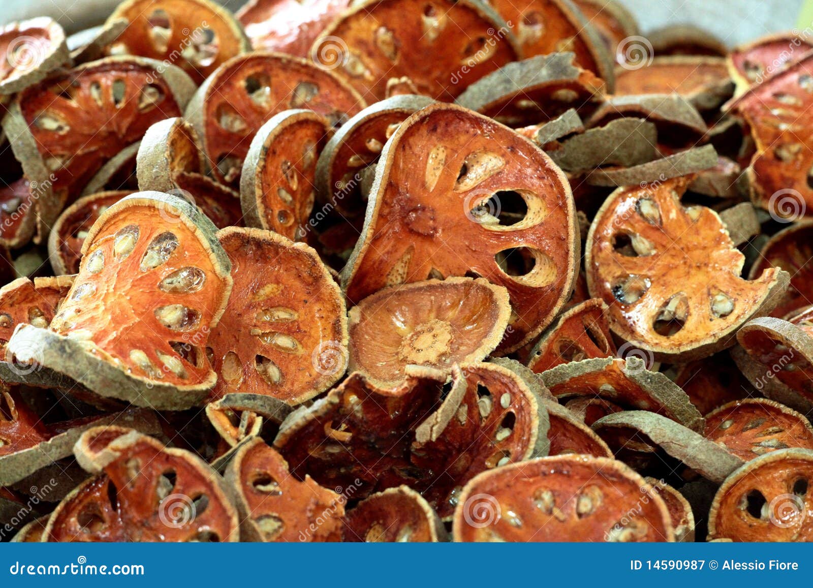 Dried Lotus stock image. Image of ingredients, orange - 14590987