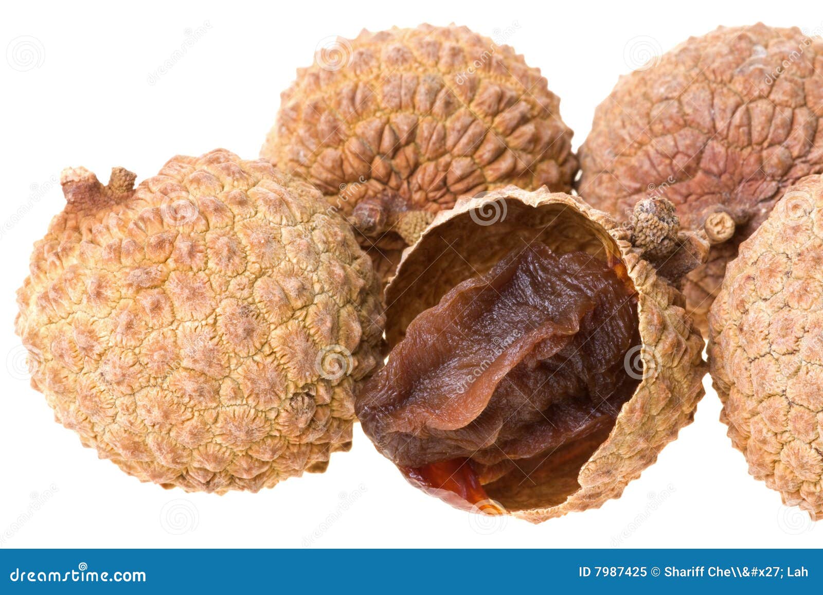 Dried Lychees Isolated stock image. Image of sweet, healthy - 7987425