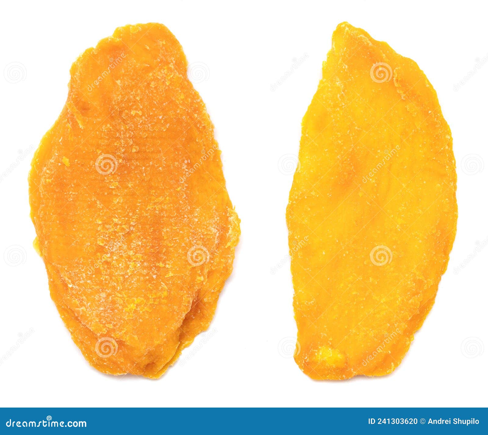 Dried Mango Isolated on White Background. Stock Photo - Image of group ...