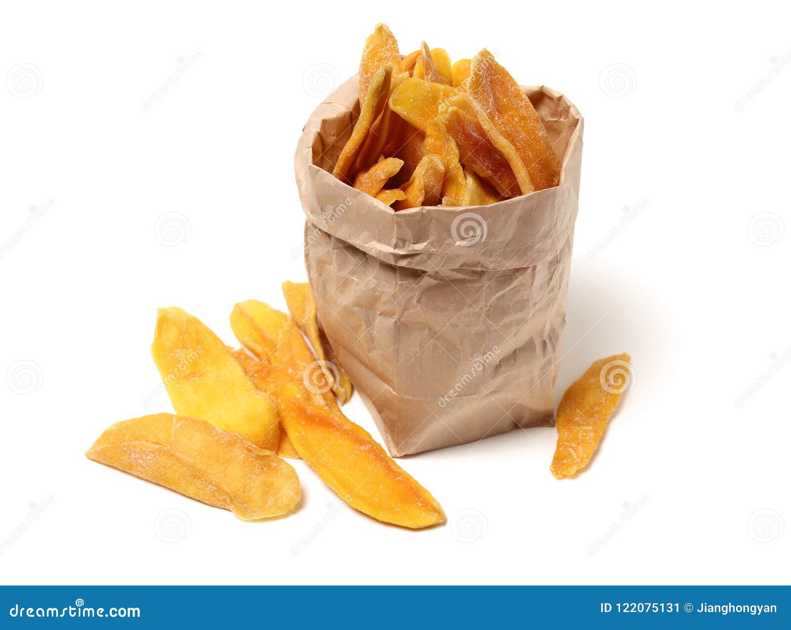 Dried mango stock image. Image of white, isolated, healthy - 122075131