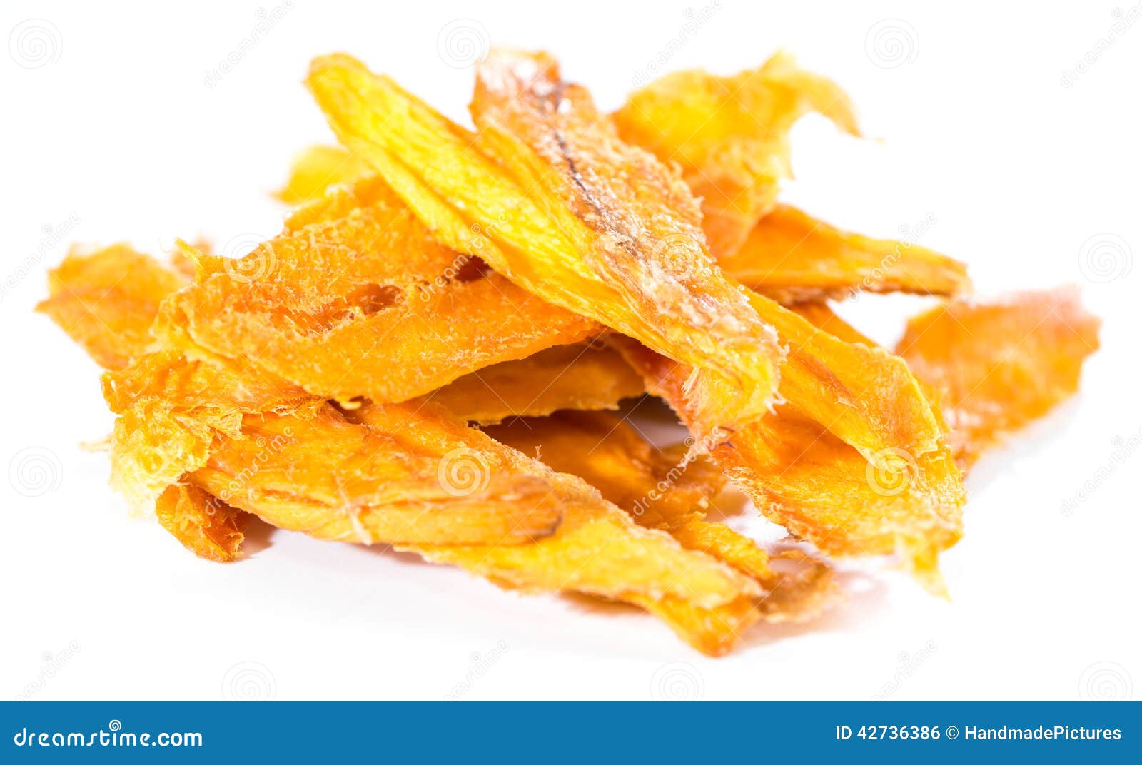 Dried Mango (isolated on White) Stock Photo - Image of freshness ...