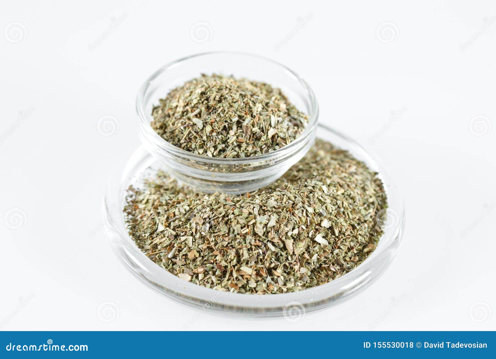 Dried Marjoram Isolated on the White Backgrounde. Stock Photo - Image ...