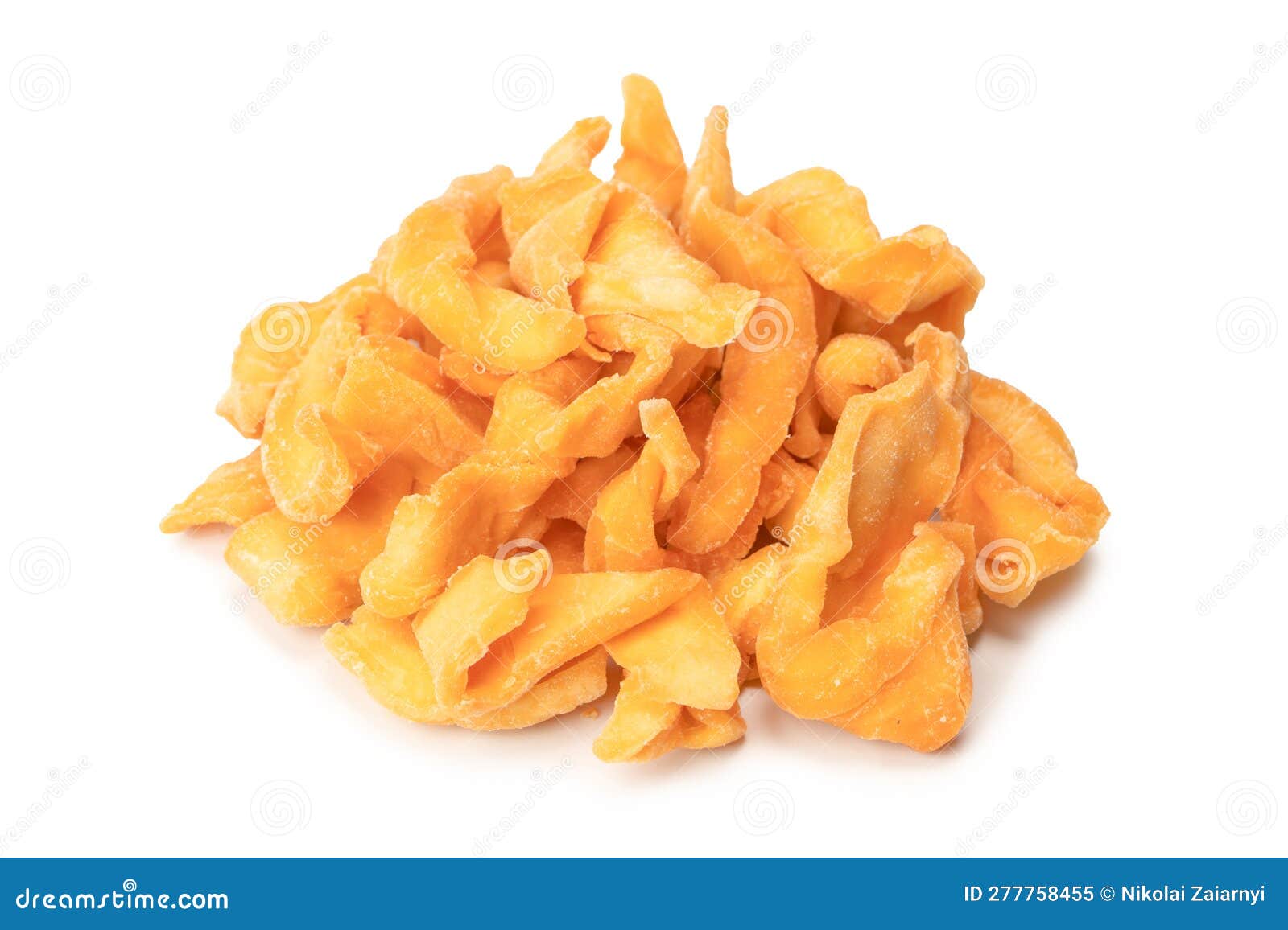 Dried Melon Slices Isolated on a White Background Stock Image - Image ...