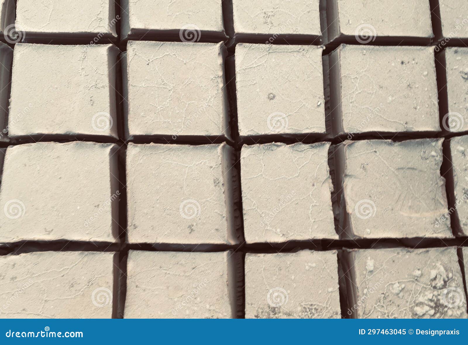 Dried Mud Cut in Square Blocks - Stock Image Stock Image - Image of ...