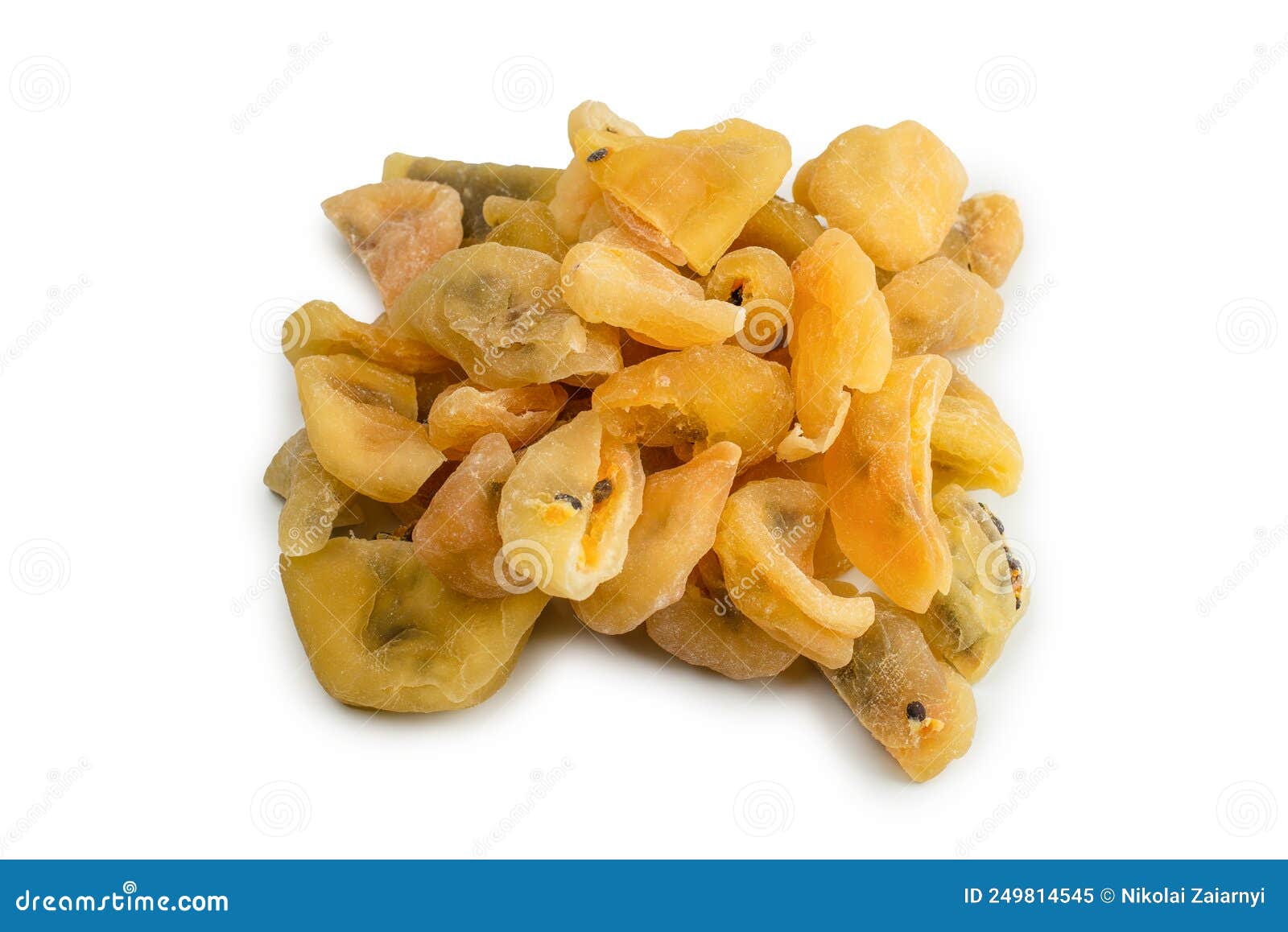 Dried Passion Fruit Isolated on a White Background Stock Image - Image ...