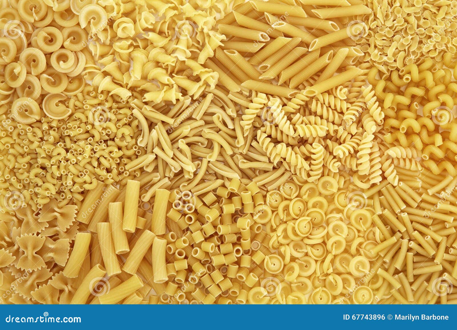Dried Pasta Abstract Background Stock Photo - Image of fusilli ...