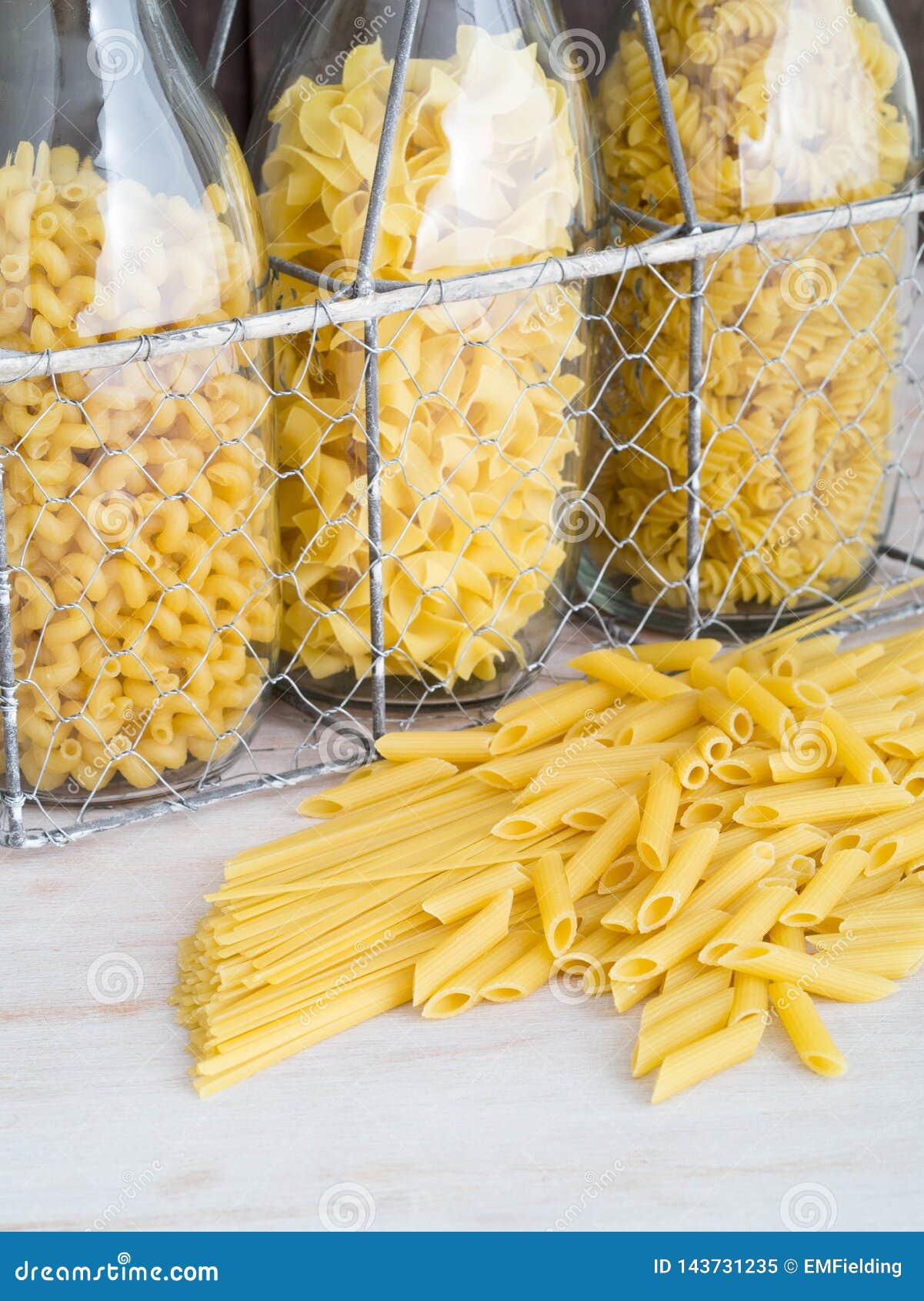 Dried Pasta stock image. Image of wire, glasses, glass - 143731235