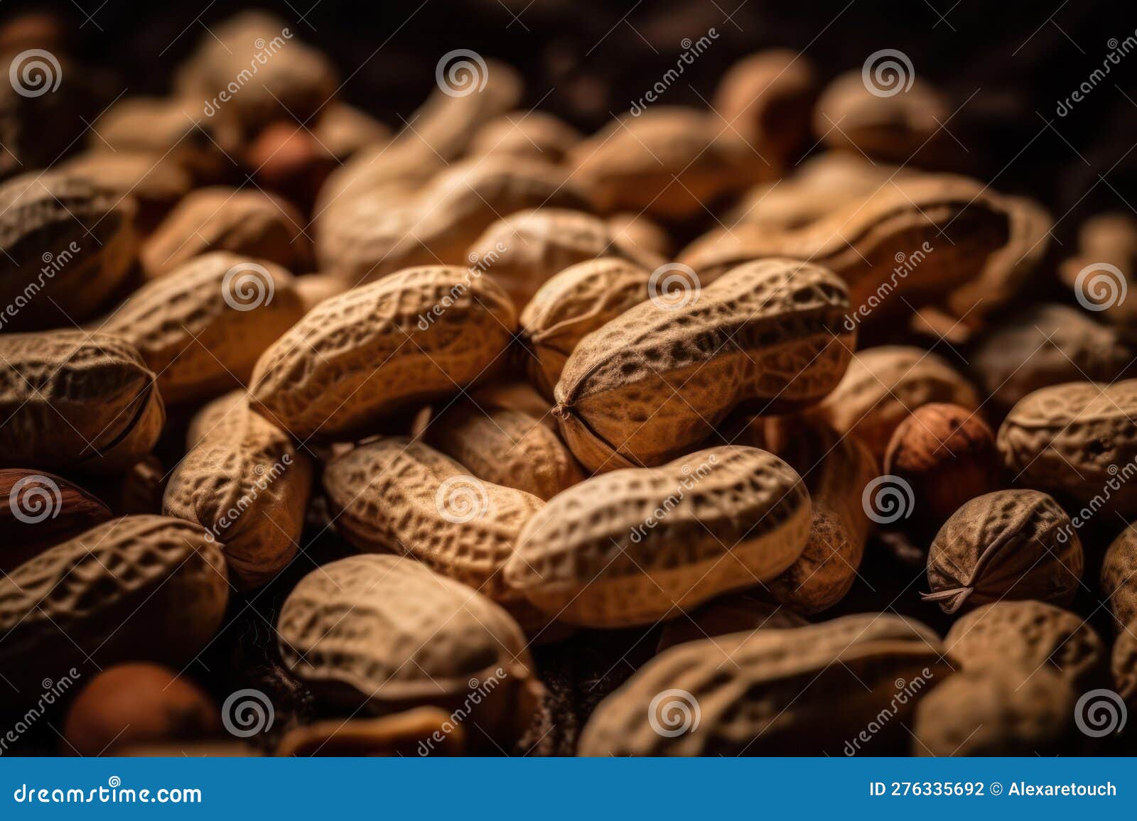 Dried Peanuts. Tasty Groundnuts. Texture. Stock Illustration ...