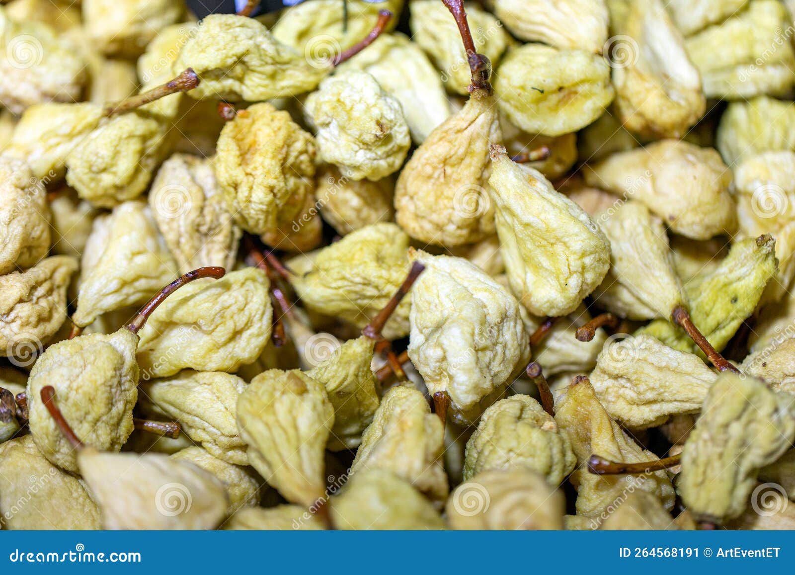 Dried Pears on the Market Counter, Background Stock Image - Image of ...