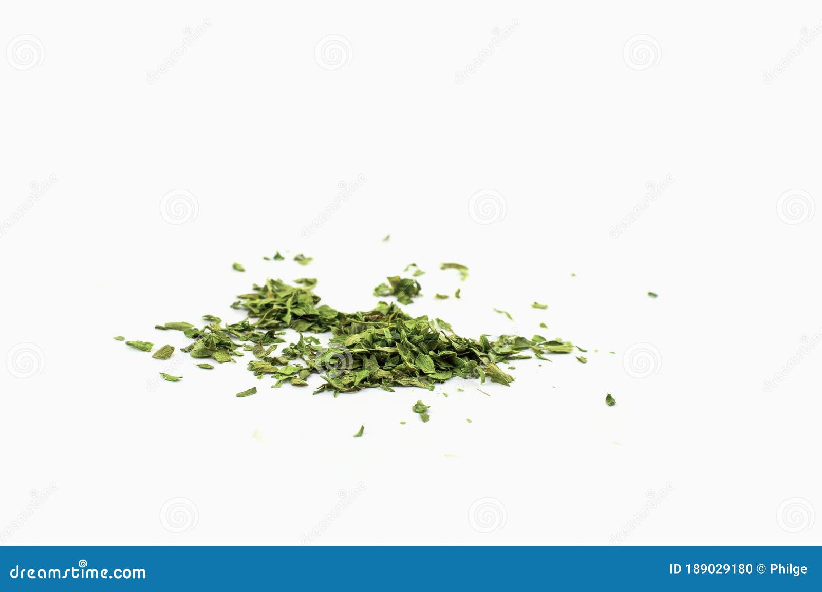 Dried Peppermint Leaves Isolated on White Background Stock Photo ...