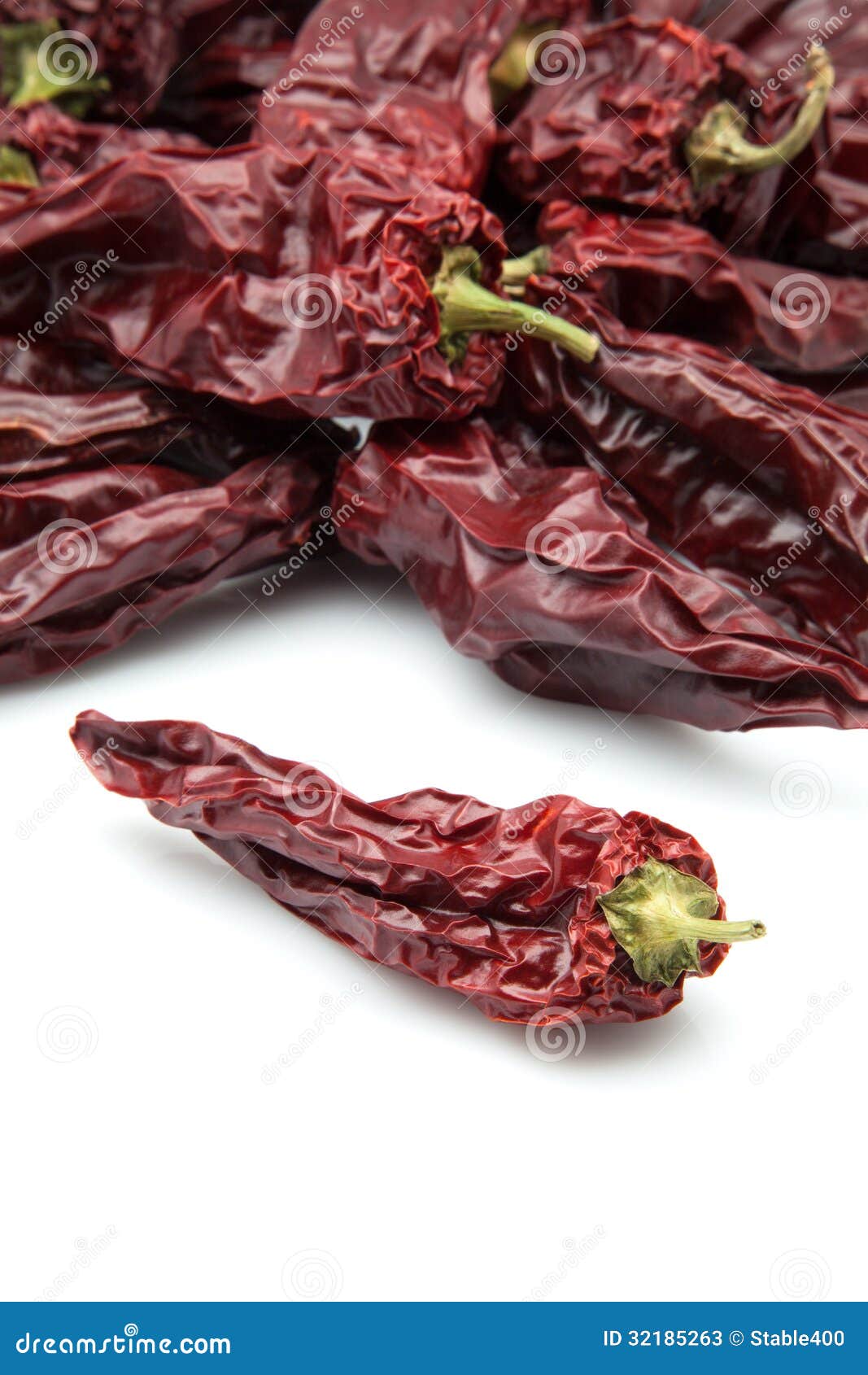 Dried peppers stock image. Image of pepper, ingredient - 32185263