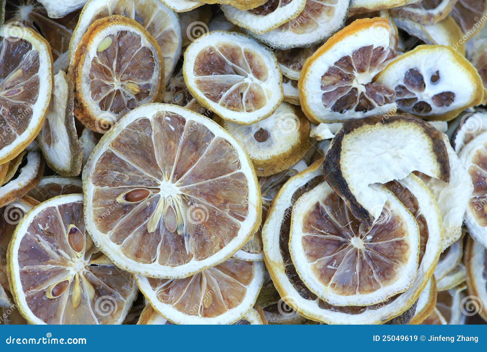 Dried pieces of lemon stock image. Image of background - 25049619