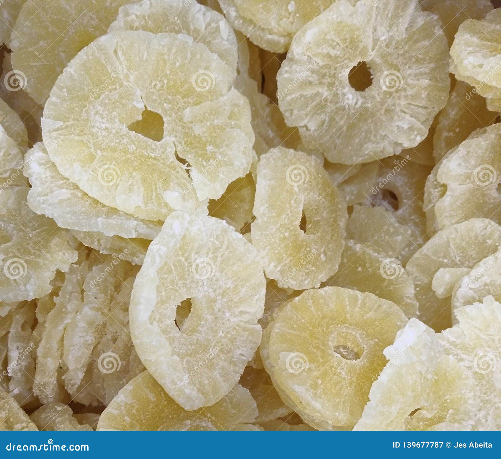 Dried pineapple rings stock image. Image of sugat, pineapple - 139677787